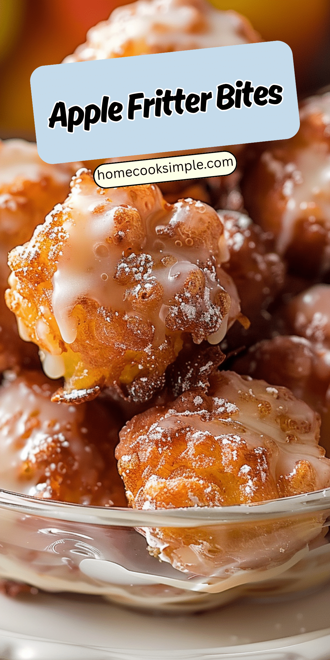 Apple Fritter Bites - Home Cook Simple