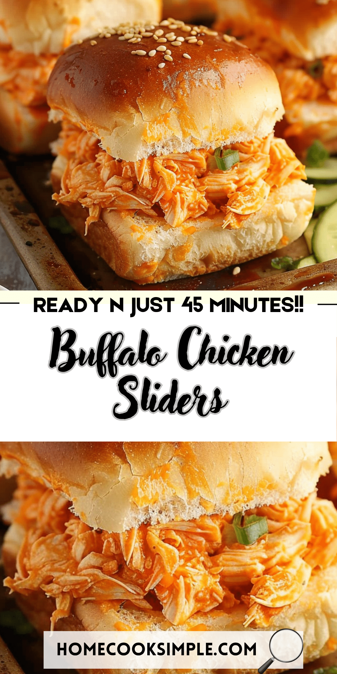 Buffalo Chicken Sliders - Home Cook Simple