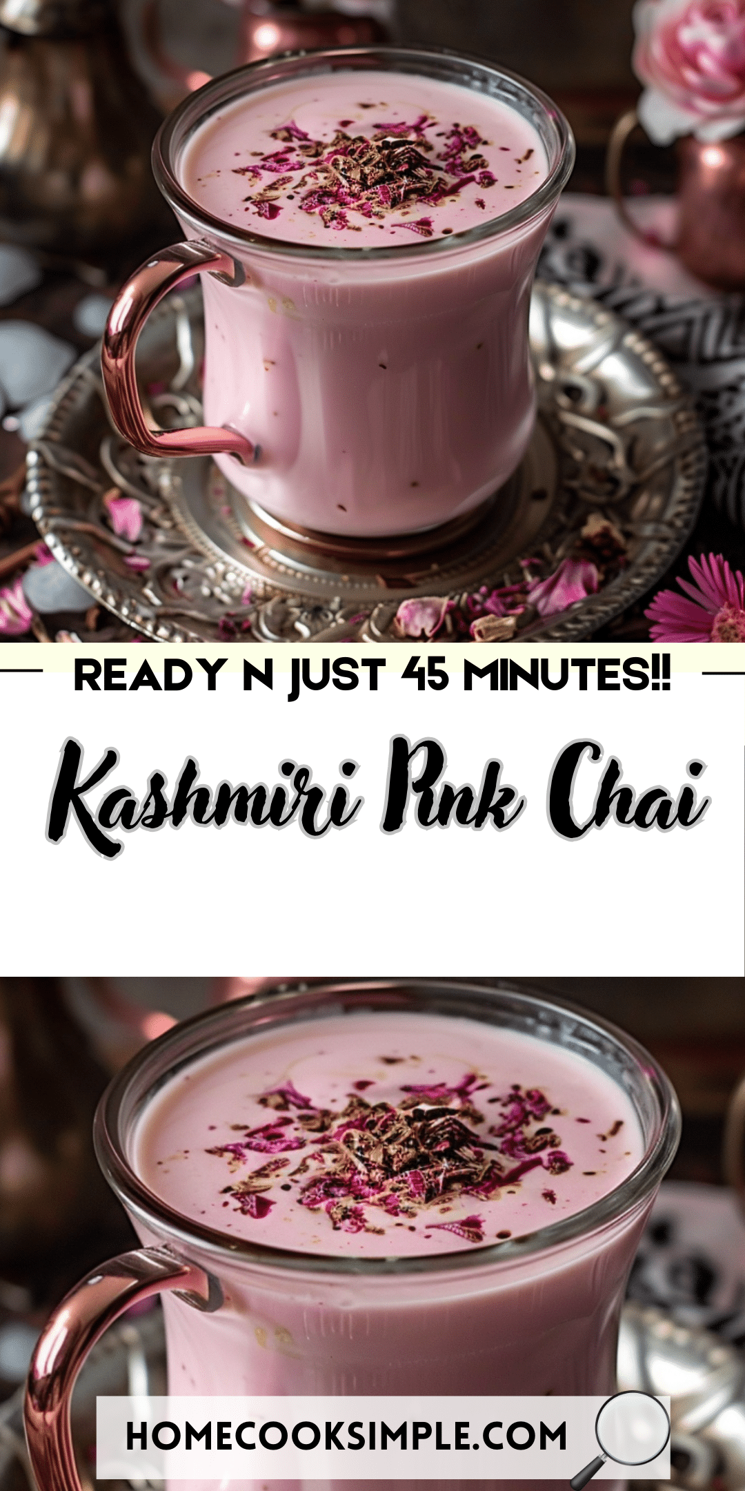 Kashmiri Pink Chai - Home Cook Simple