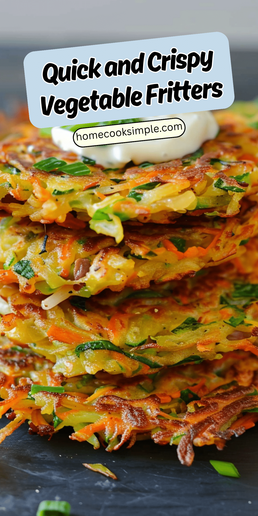 Quick and Crispy Vegetable Fritters - Home Cook Simple