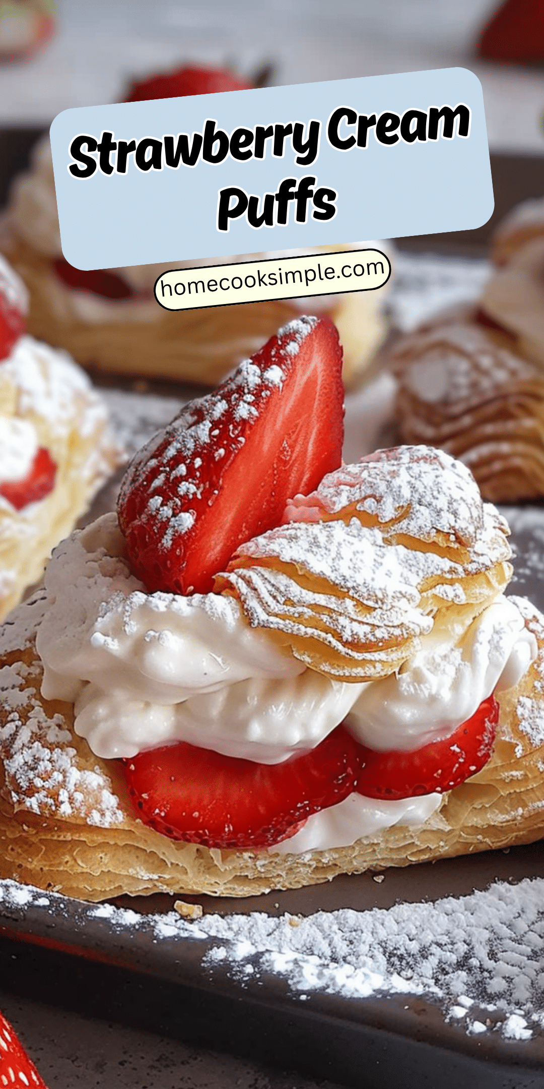 Strawberry Cream Puffs - Home Cook Simple