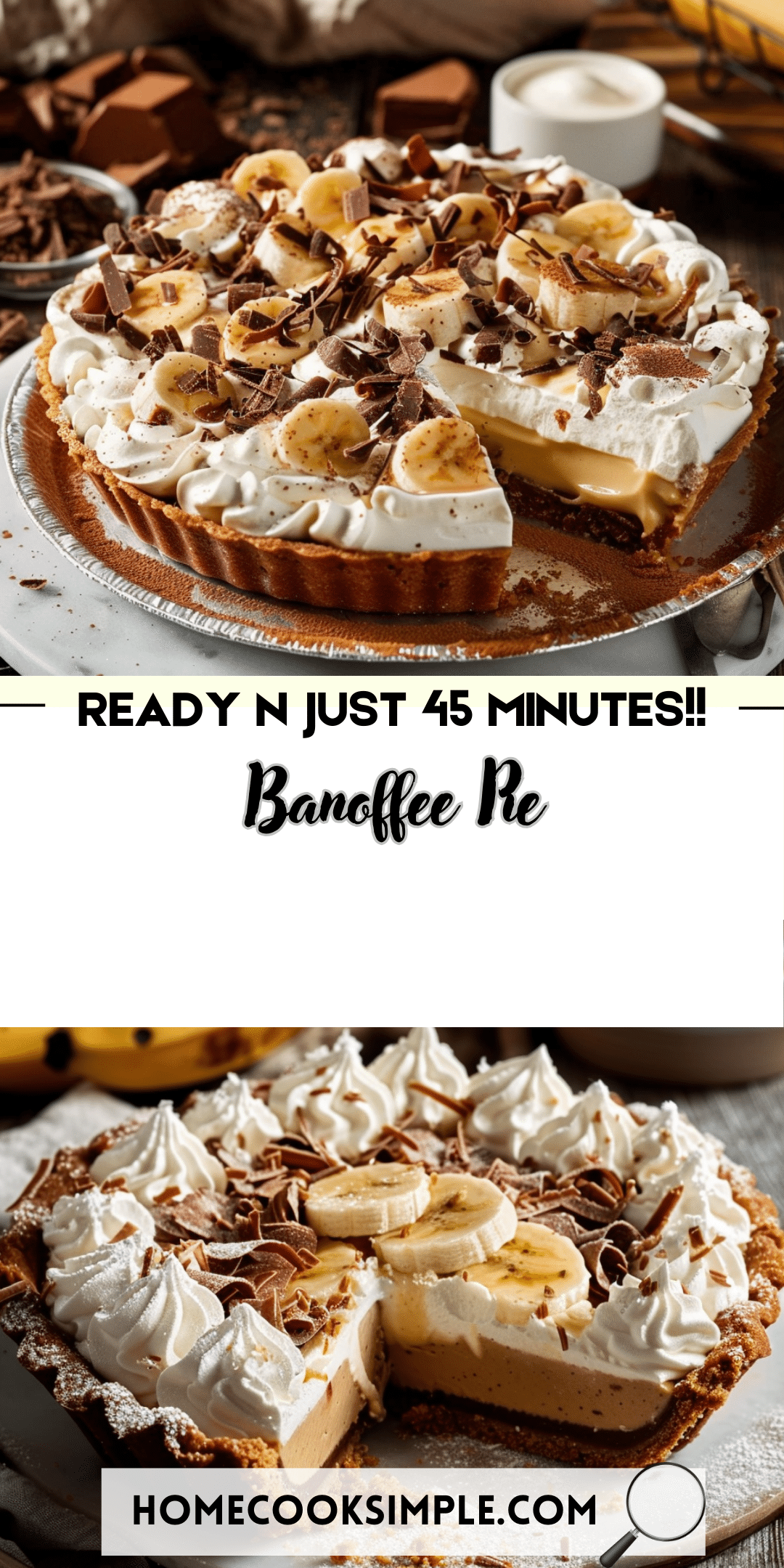 Banoffee Pie - Home Cook Simple