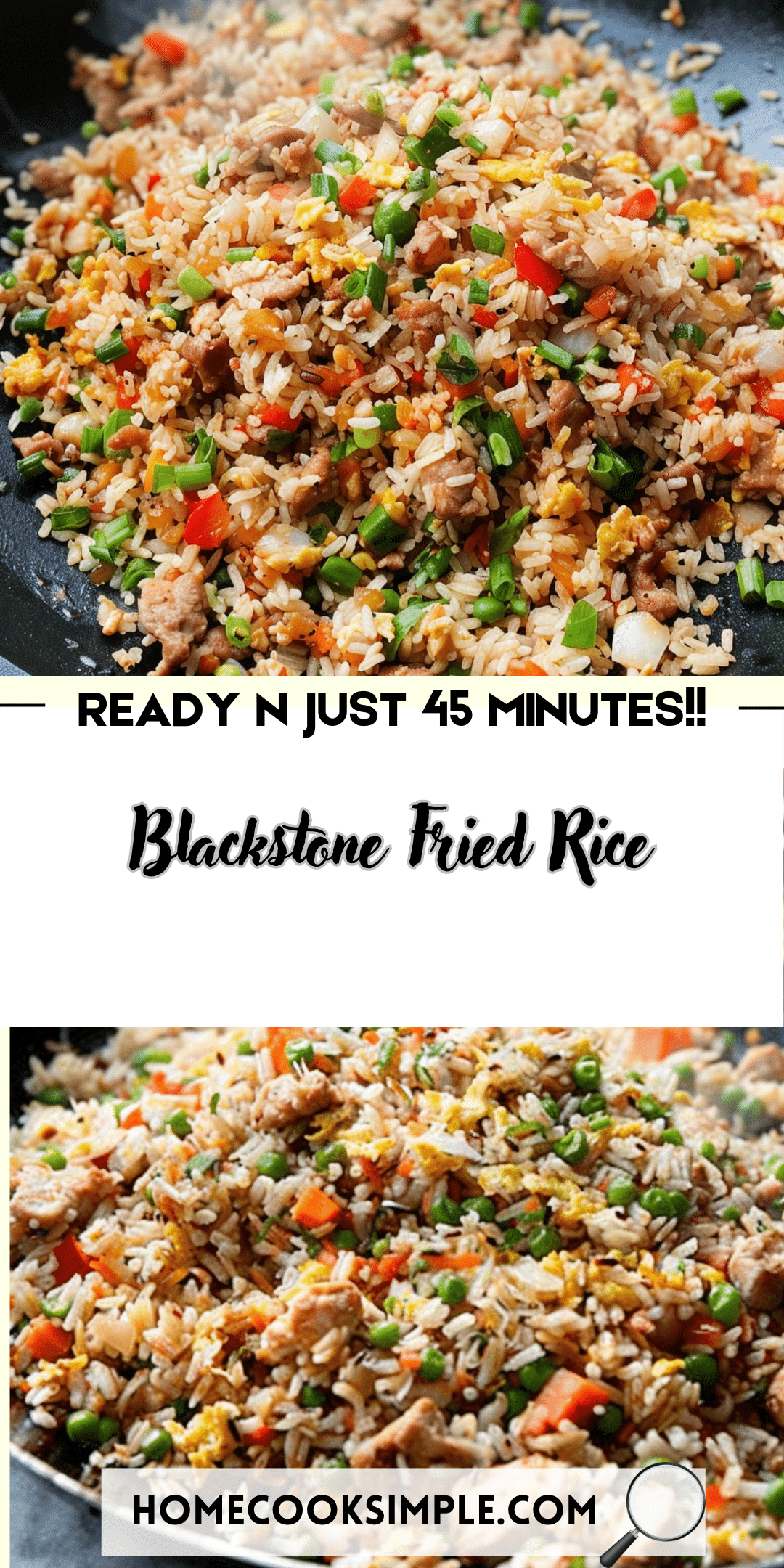 Blackstone Fried Rice - Home Cook Simple