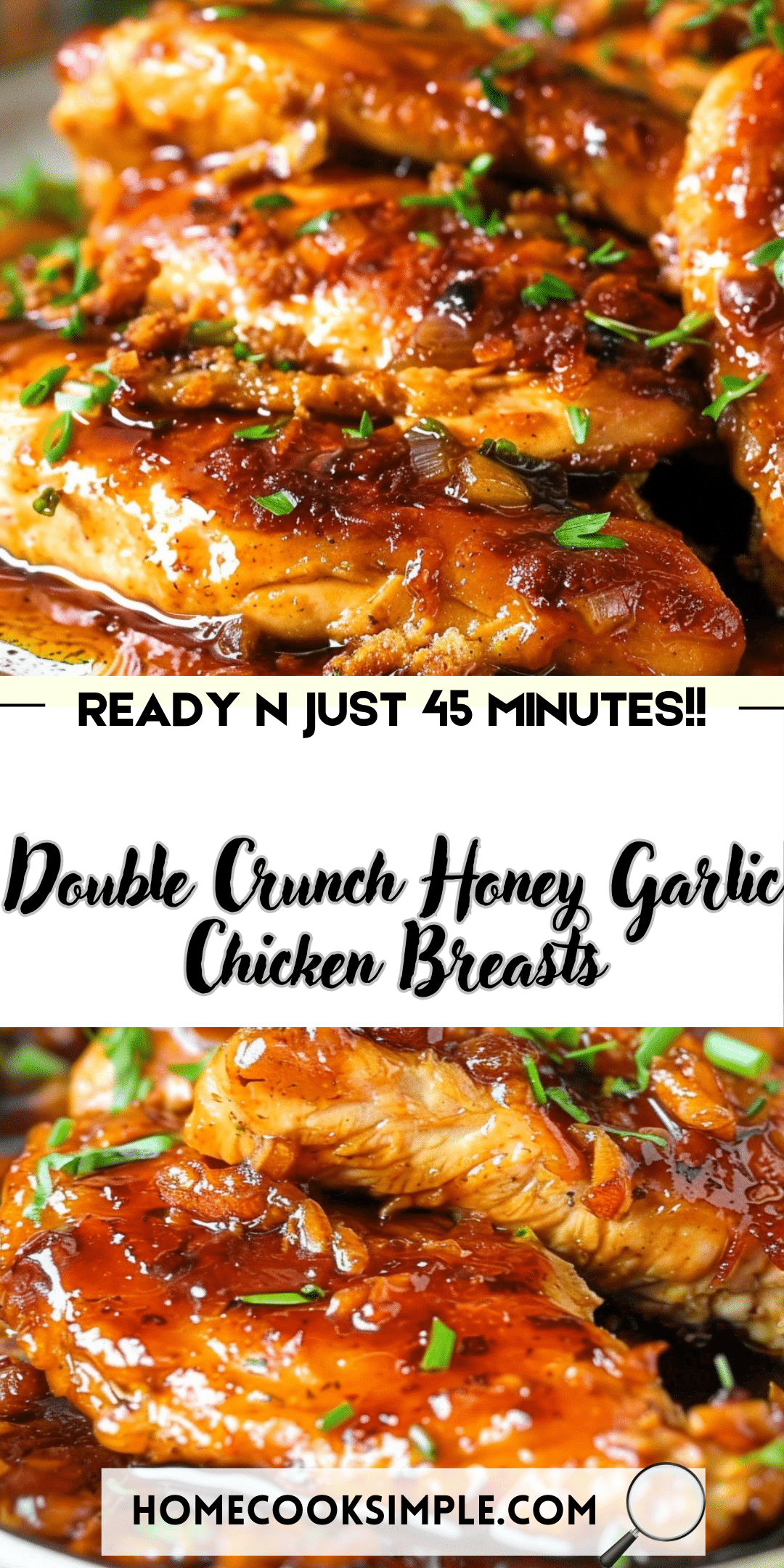 Double Crunch Honey Garlic Chicken Breasts - Home Cook Simple