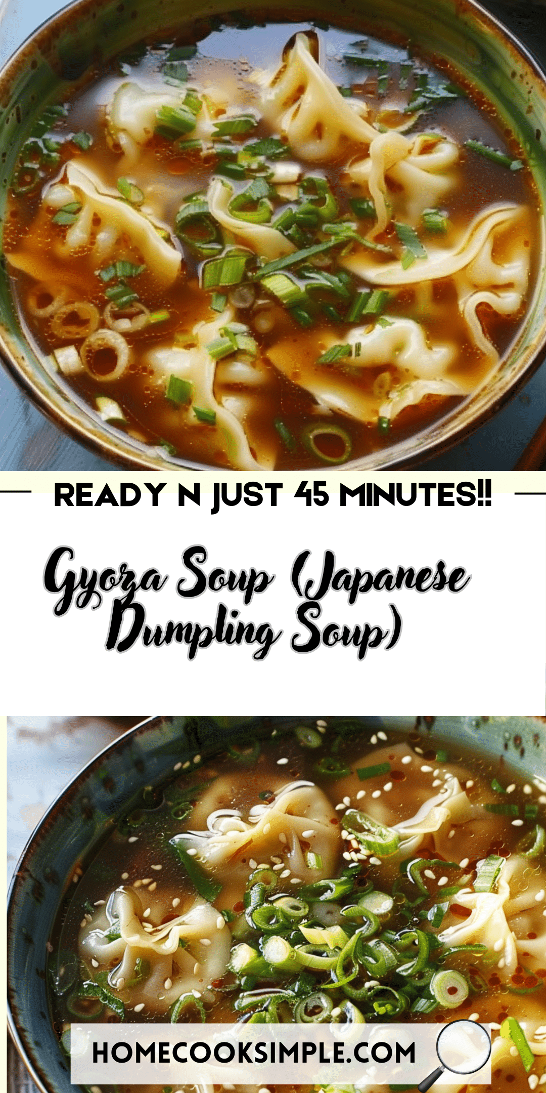 Gyoza Soup (Japanese Dumpling Soup) - Home Cook Simple