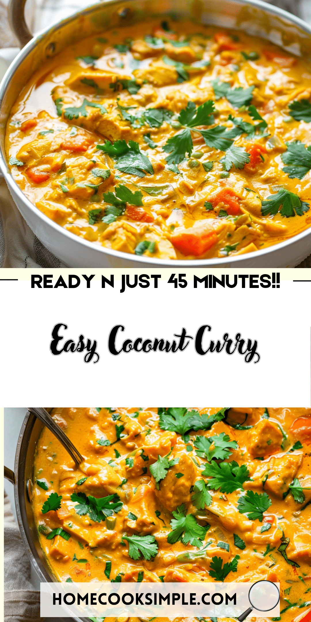 Easy Coconut Curry - Home Cook Simple