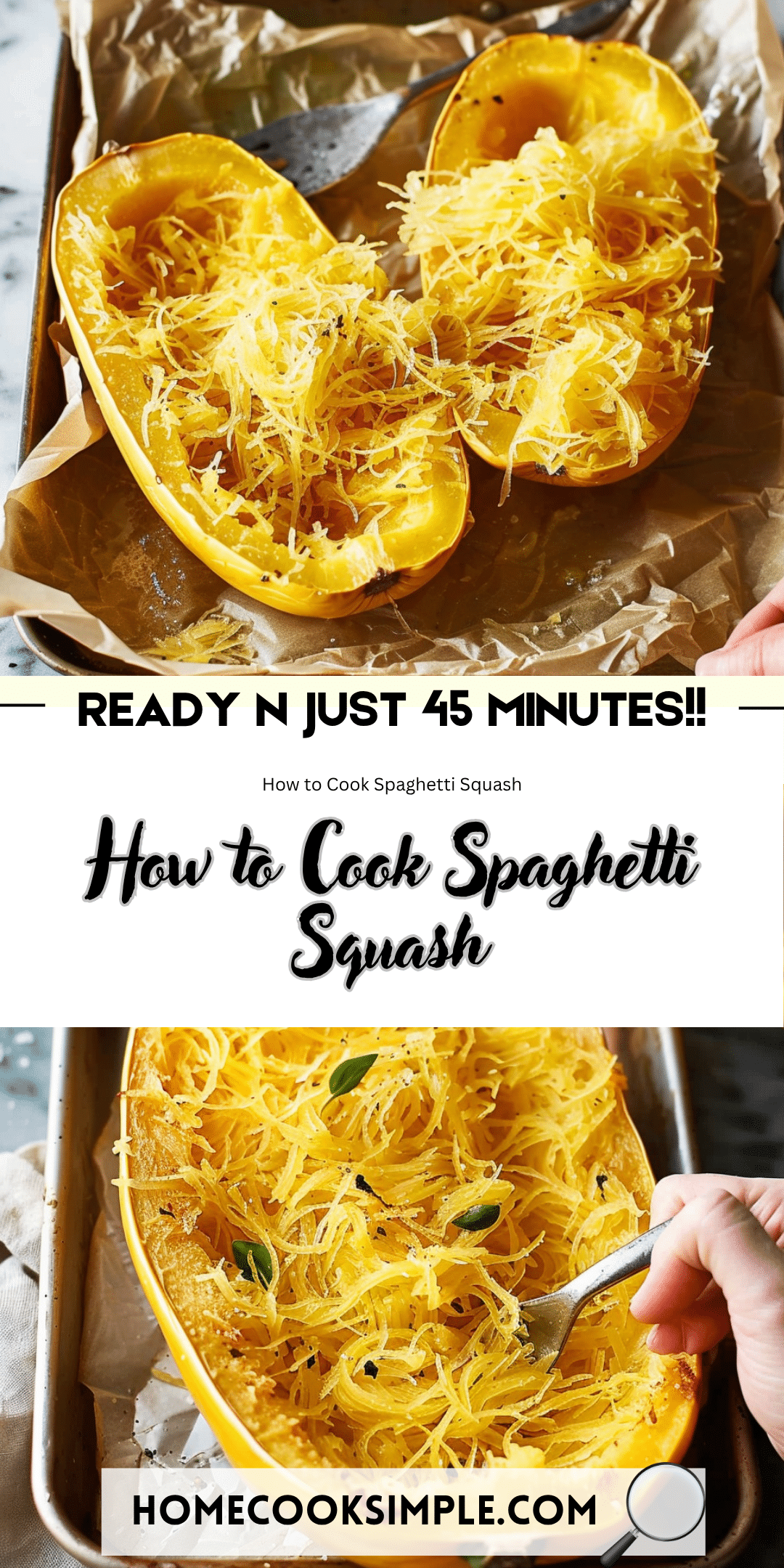 How to Cook Spaghetti Squash - Home Cook Simple
