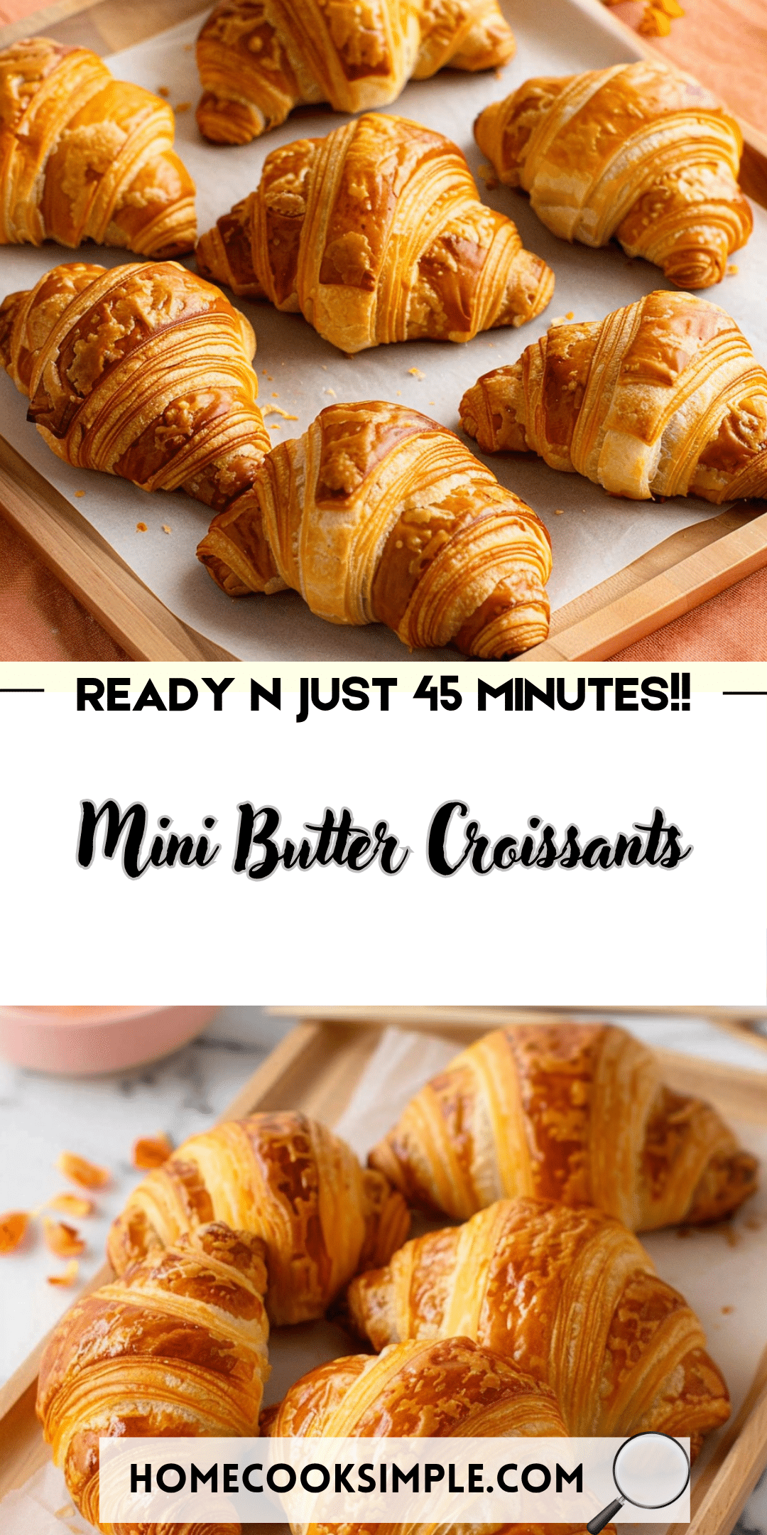 Mini Butter Croissants - Home Cook Simple