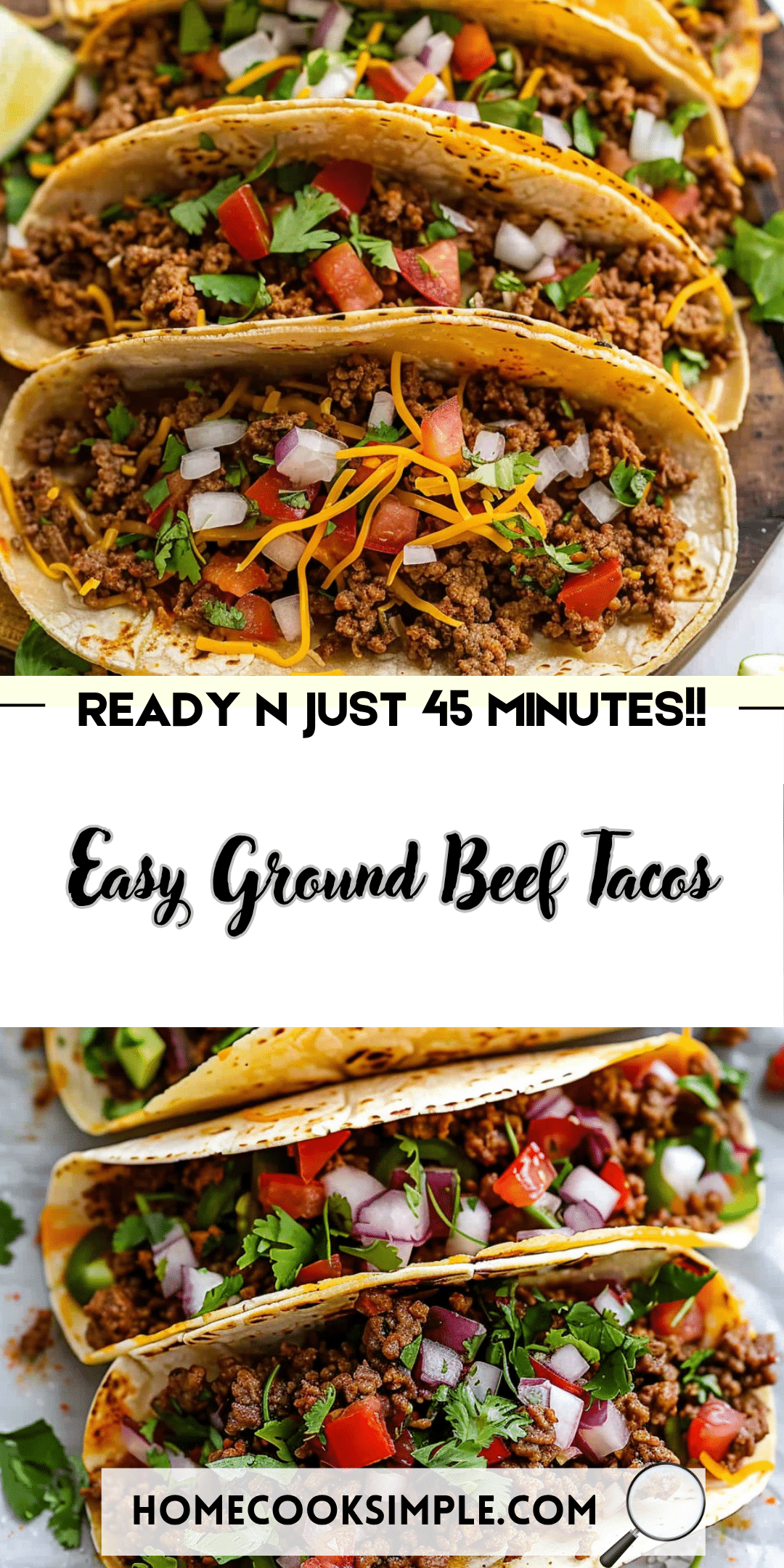 Easy Ground Beef Tacos - Home Cook Simple