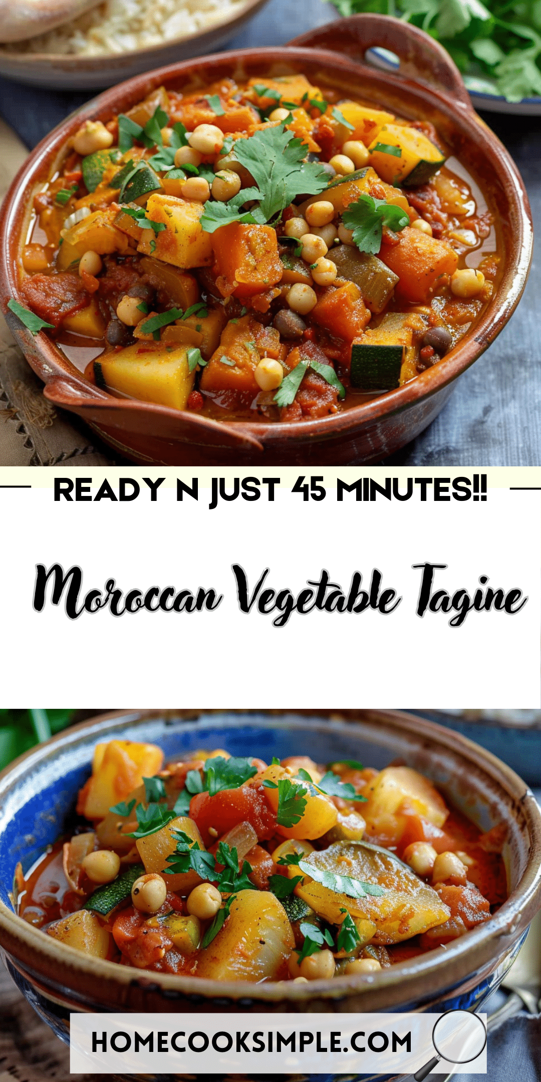 Moroccan Vegetable Tagine - Home Cook Simple