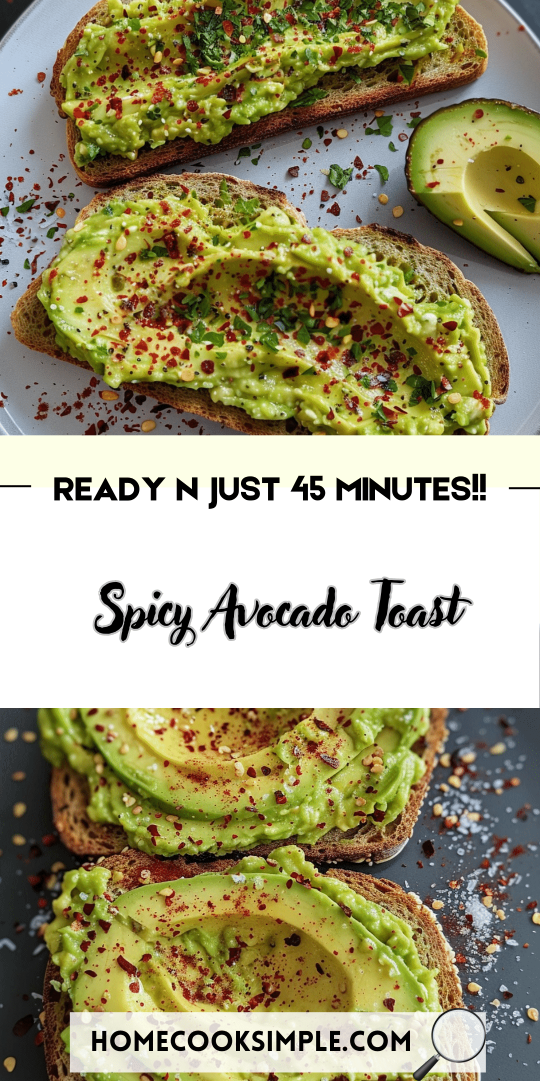 Spicy Avocado Toast - Home Cook Simple