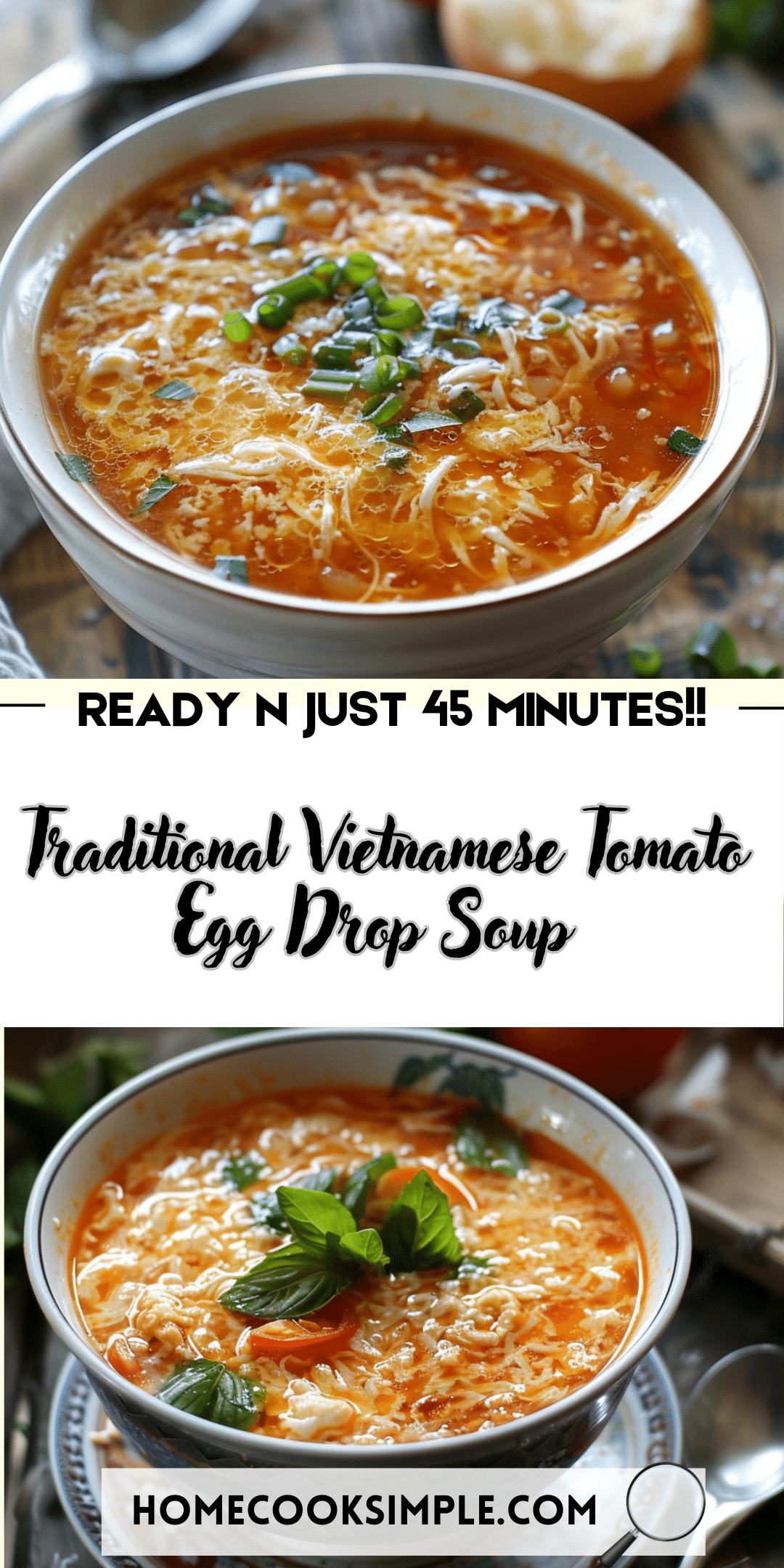 Traditional Vietnamese Tomato Egg Drop Soup (Canh Trứng Cà Chua) - Home ...