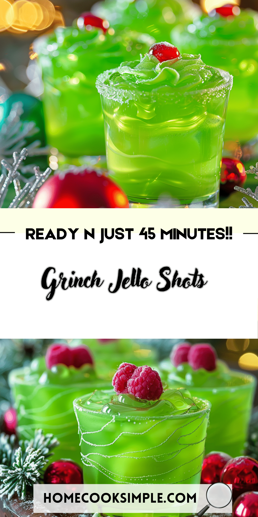 Grinch Jello Shots - Home Cook Simple