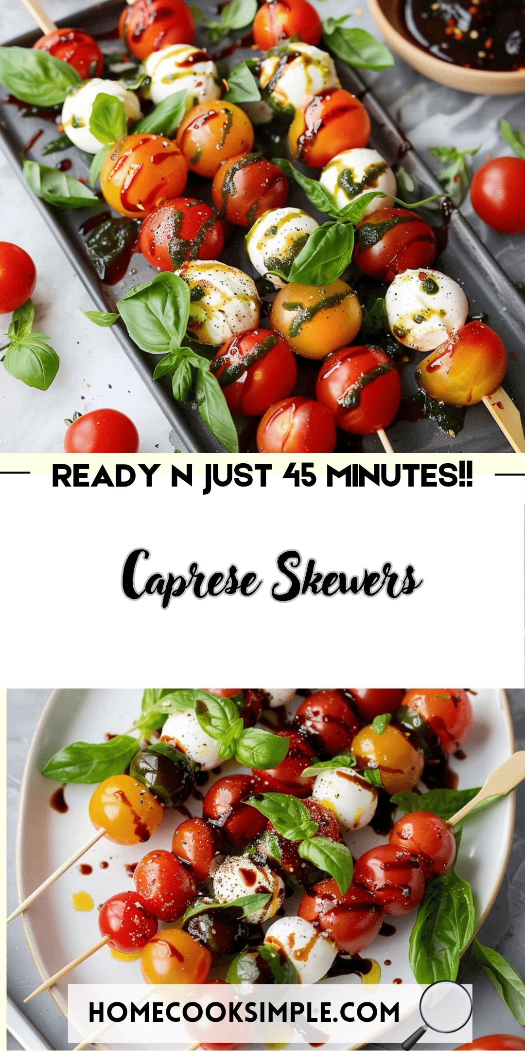 Caprese Skewers - Home Cook Simple