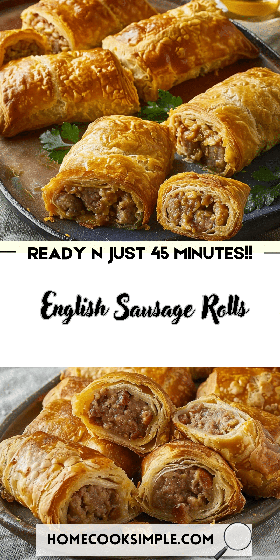 English Sausage Rolls - Home Cook Simple