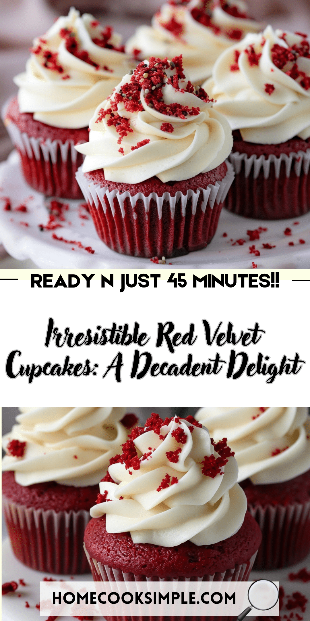 Irresistible Red Velvet Cupcakes: A Decadent Delight - Home Cook Simple