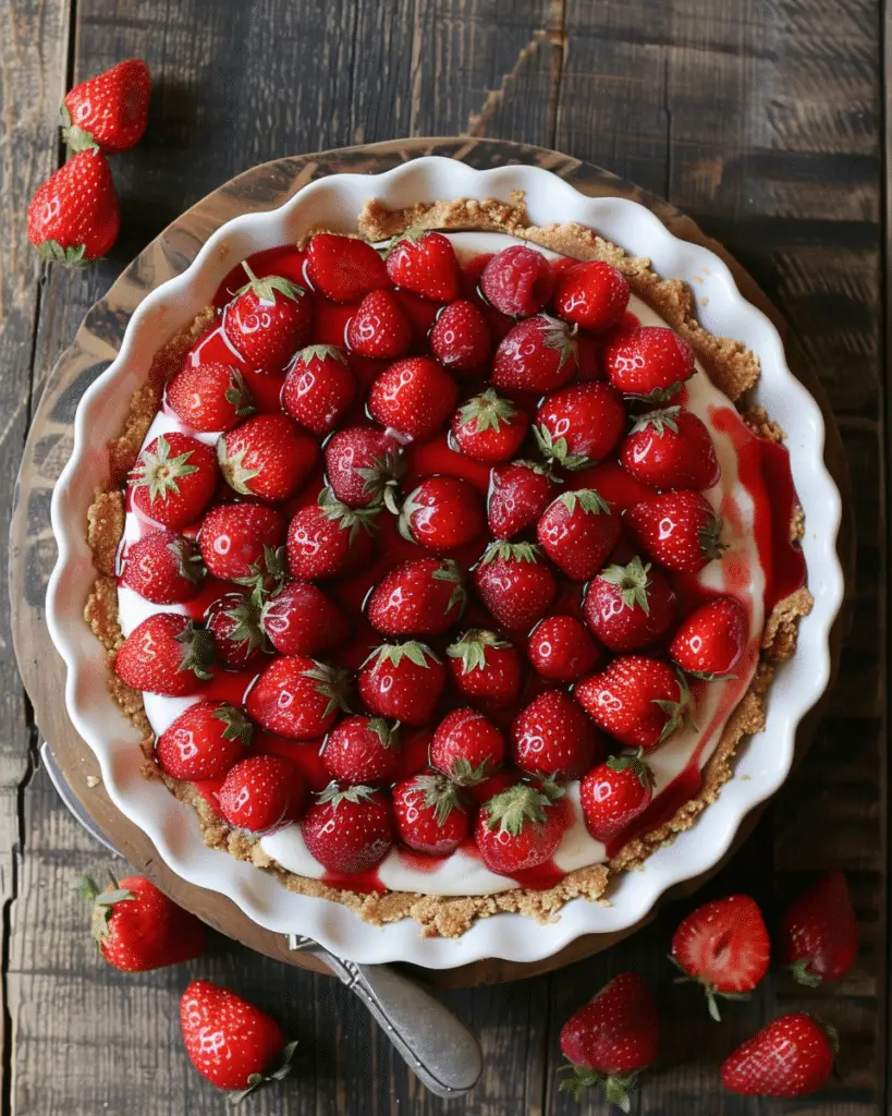 No‑Bake Vegan Strawberry Pie - Home Cook Simple