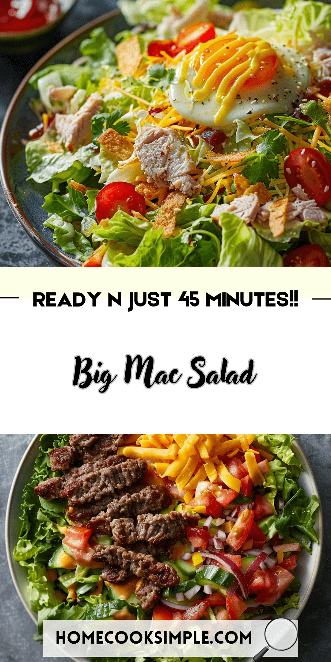 Big Mac Salad - Home Cook Simple