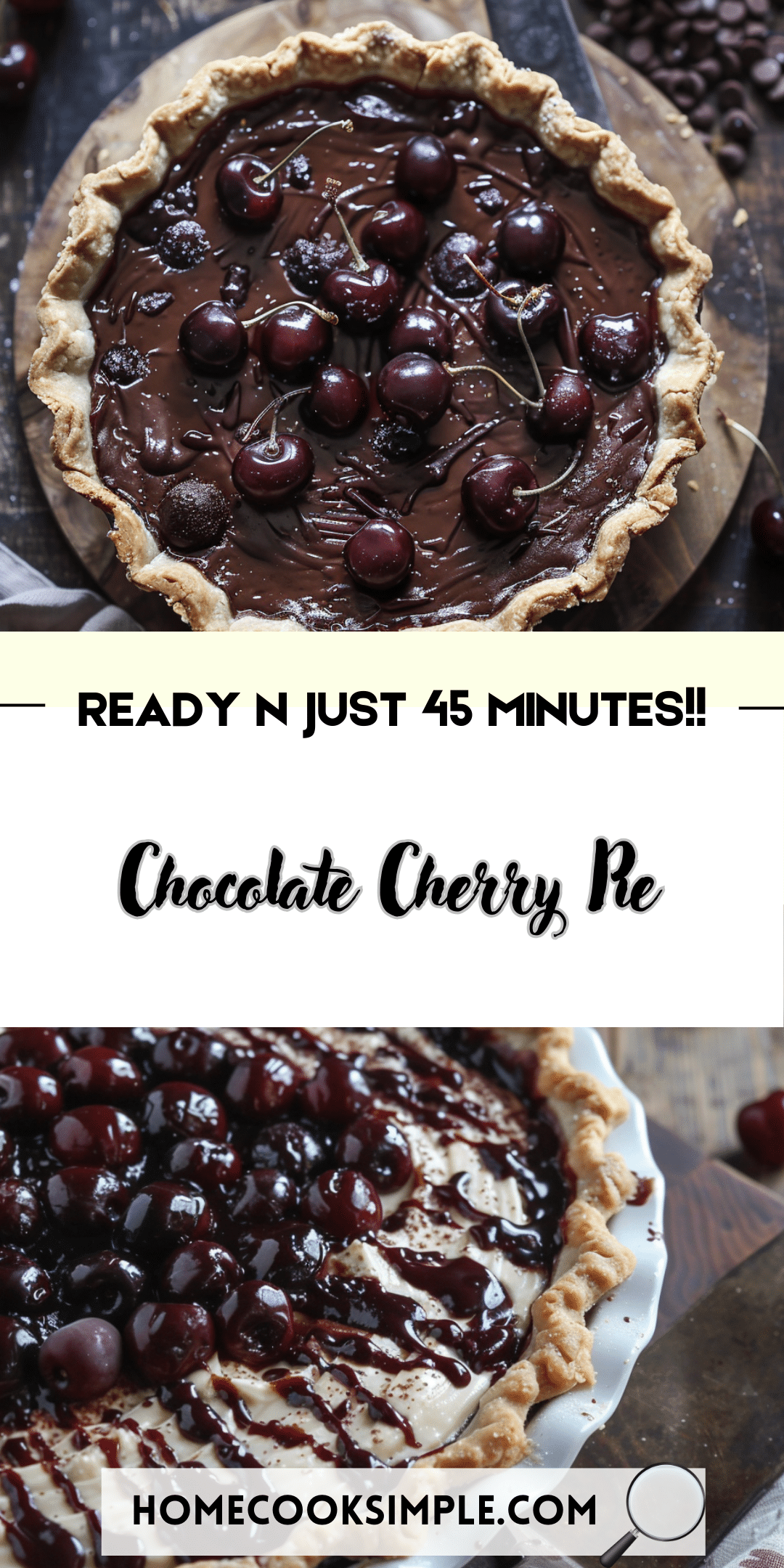 Chocolate Cherry Pie - Home Cook Simple
