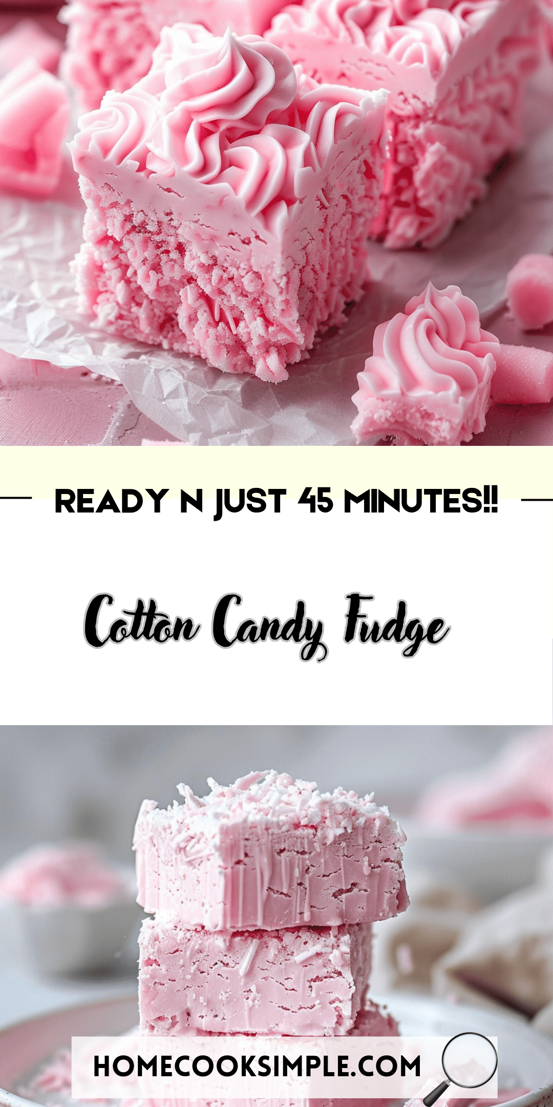 Cotton Candy Fudge - Home Cook Simple