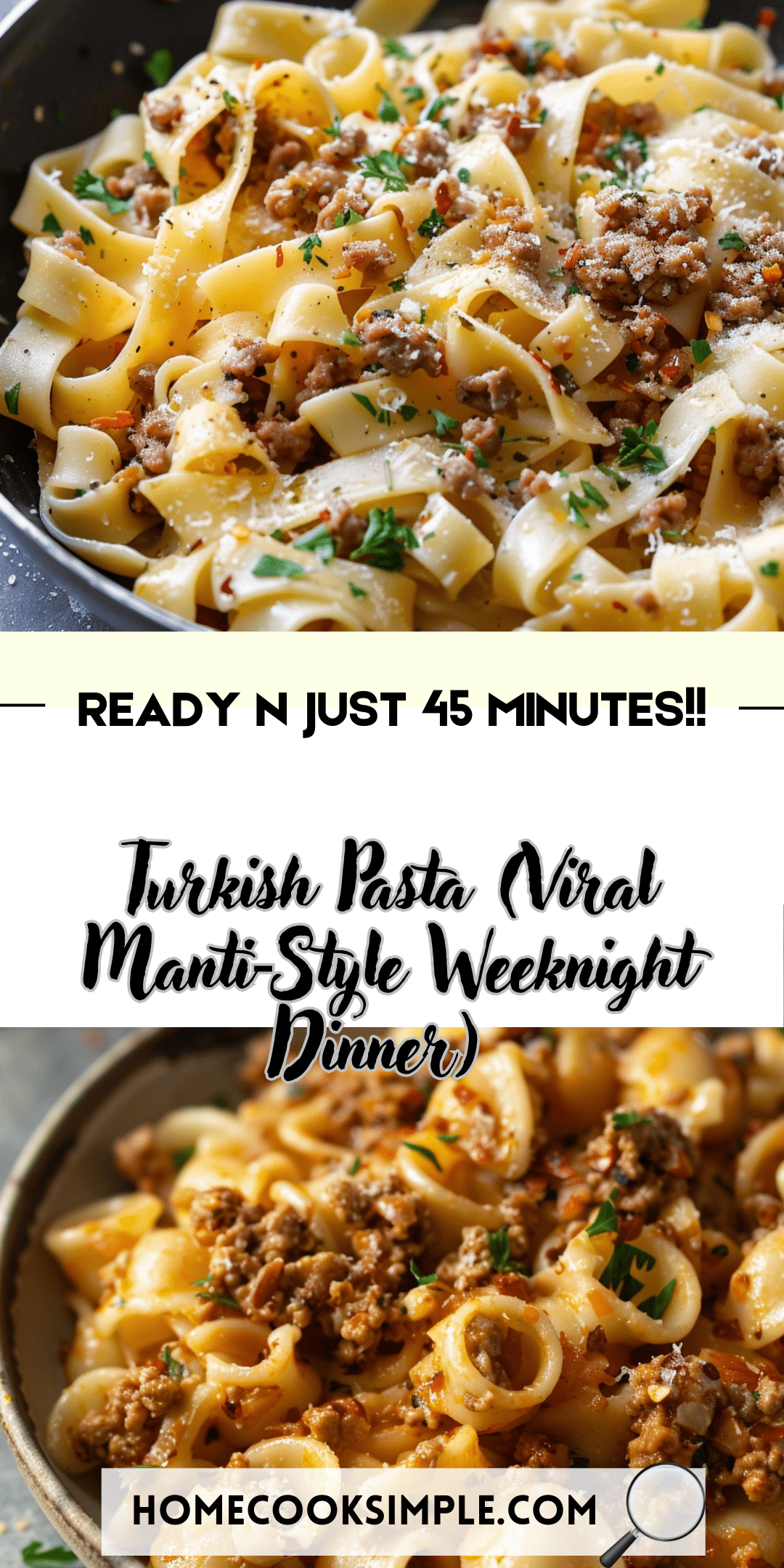 Turkish Pasta (Viral Manti‑Style Weeknight Dinner) - Home Cook Simple