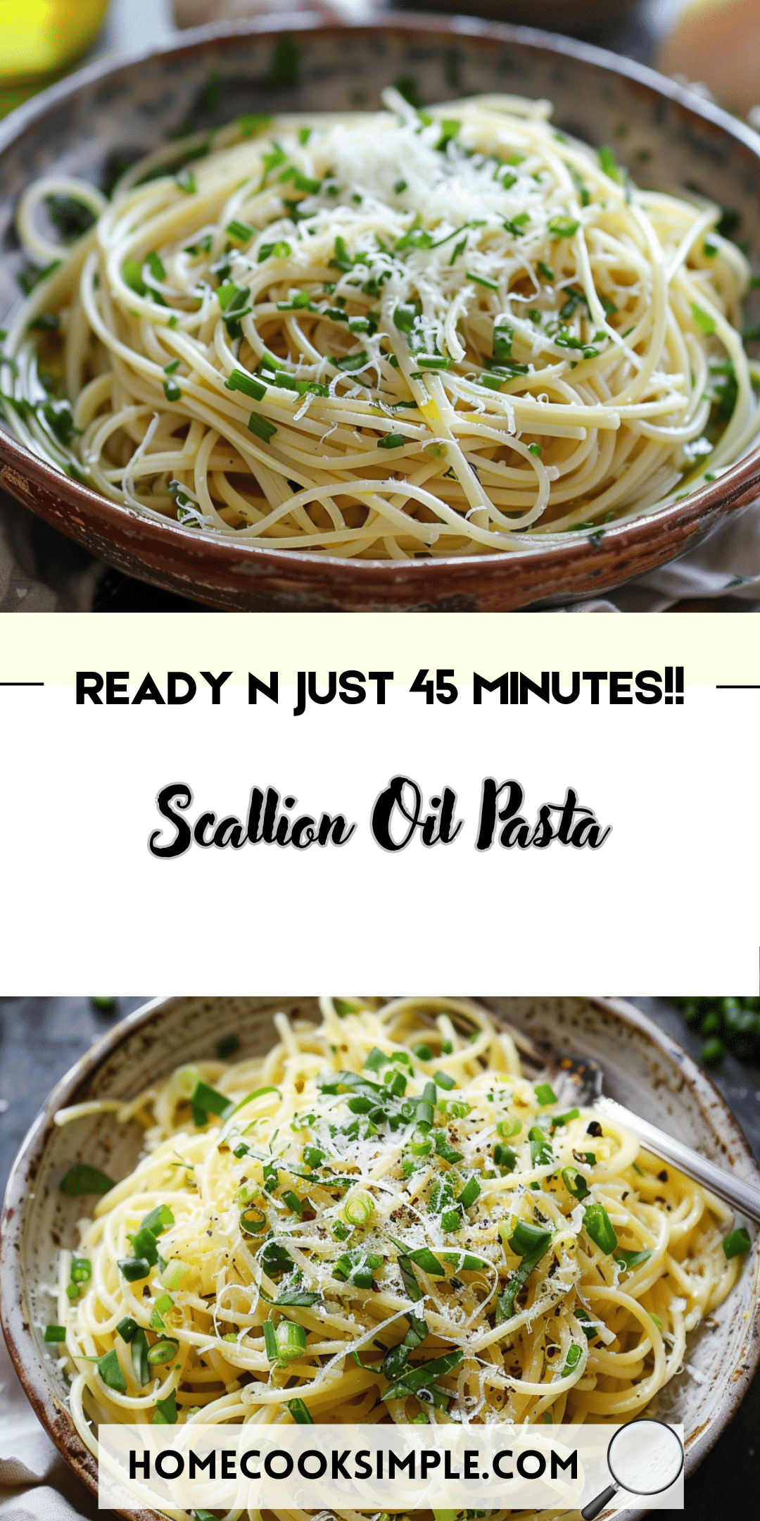 Scallion Oil Pasta - Home Cook Simple