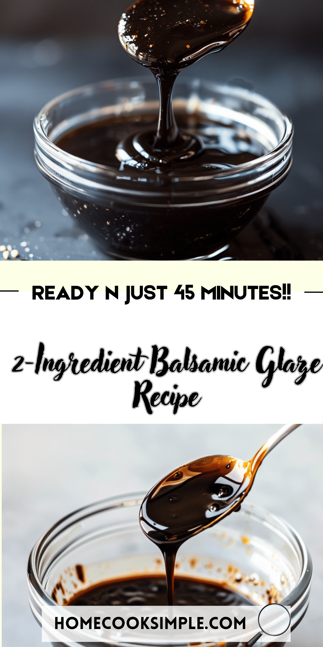 2-Ingredient Balsamic Glaze Recipe - Home Cook Simple