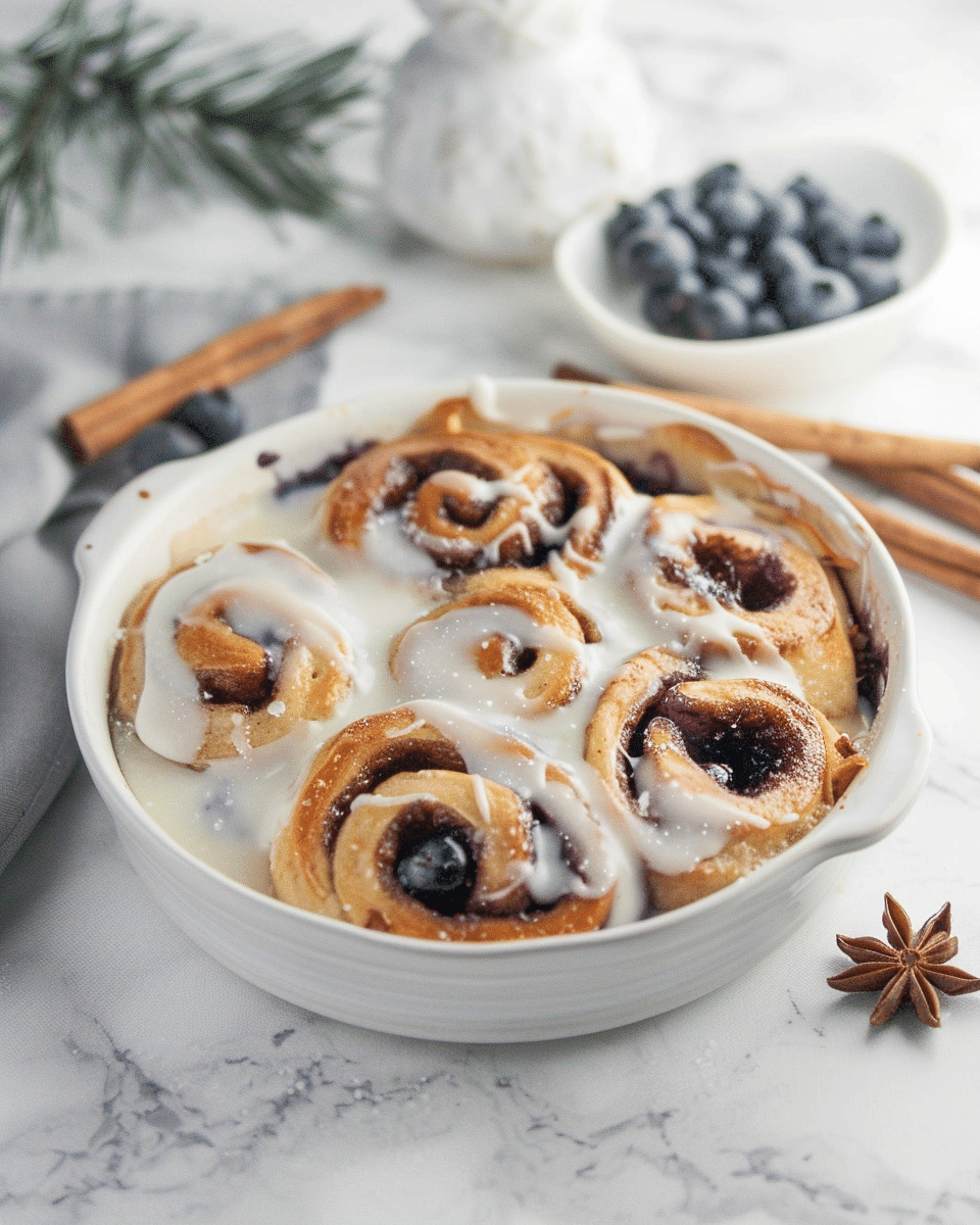 Homemade Blueberry Cinnamon Rolls - Home Cook Simple