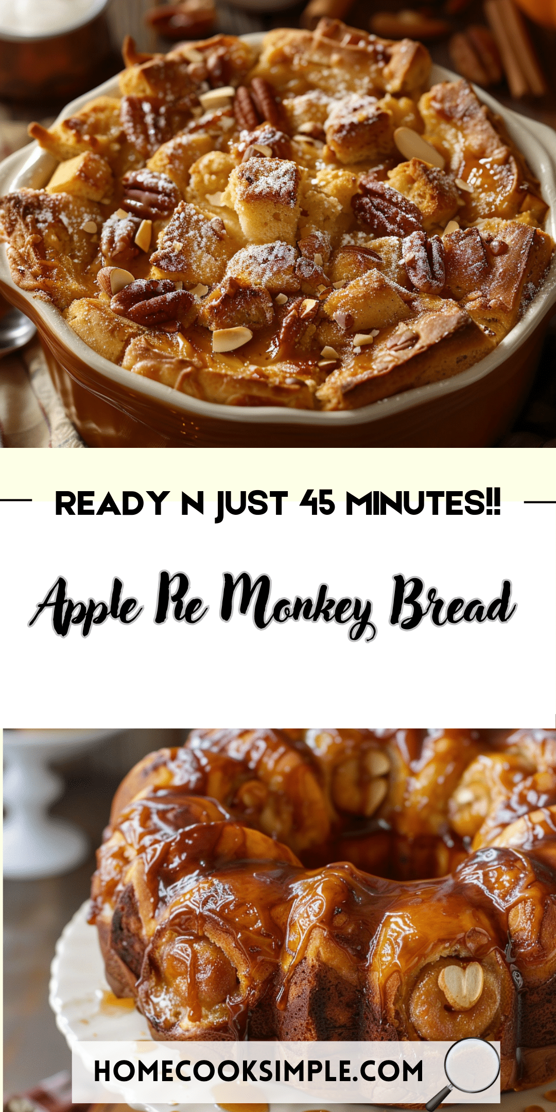 Apple Pie Monkey Bread - Home Cook Simple