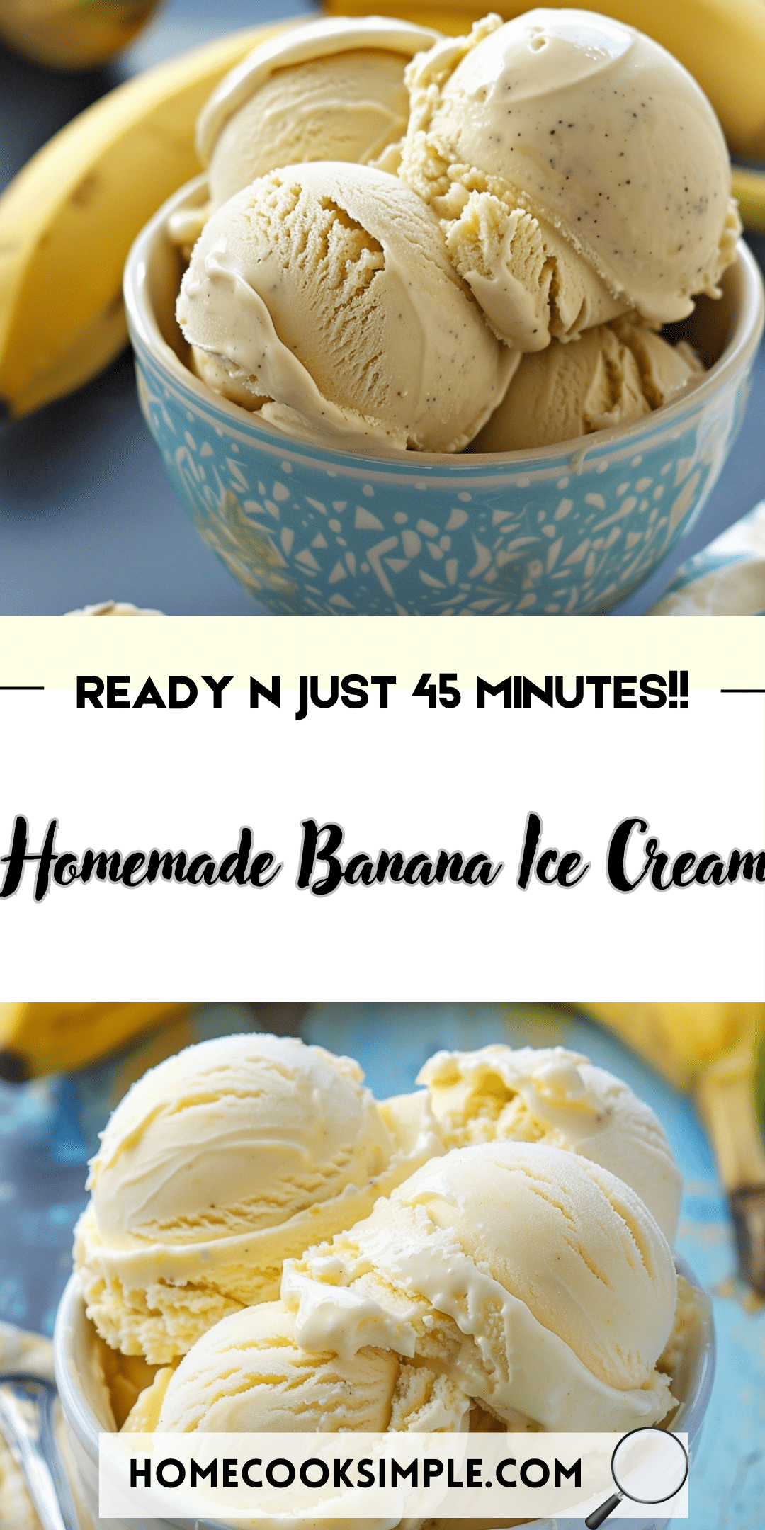 Homemade Banana Ice Cream - Home Cook Simple