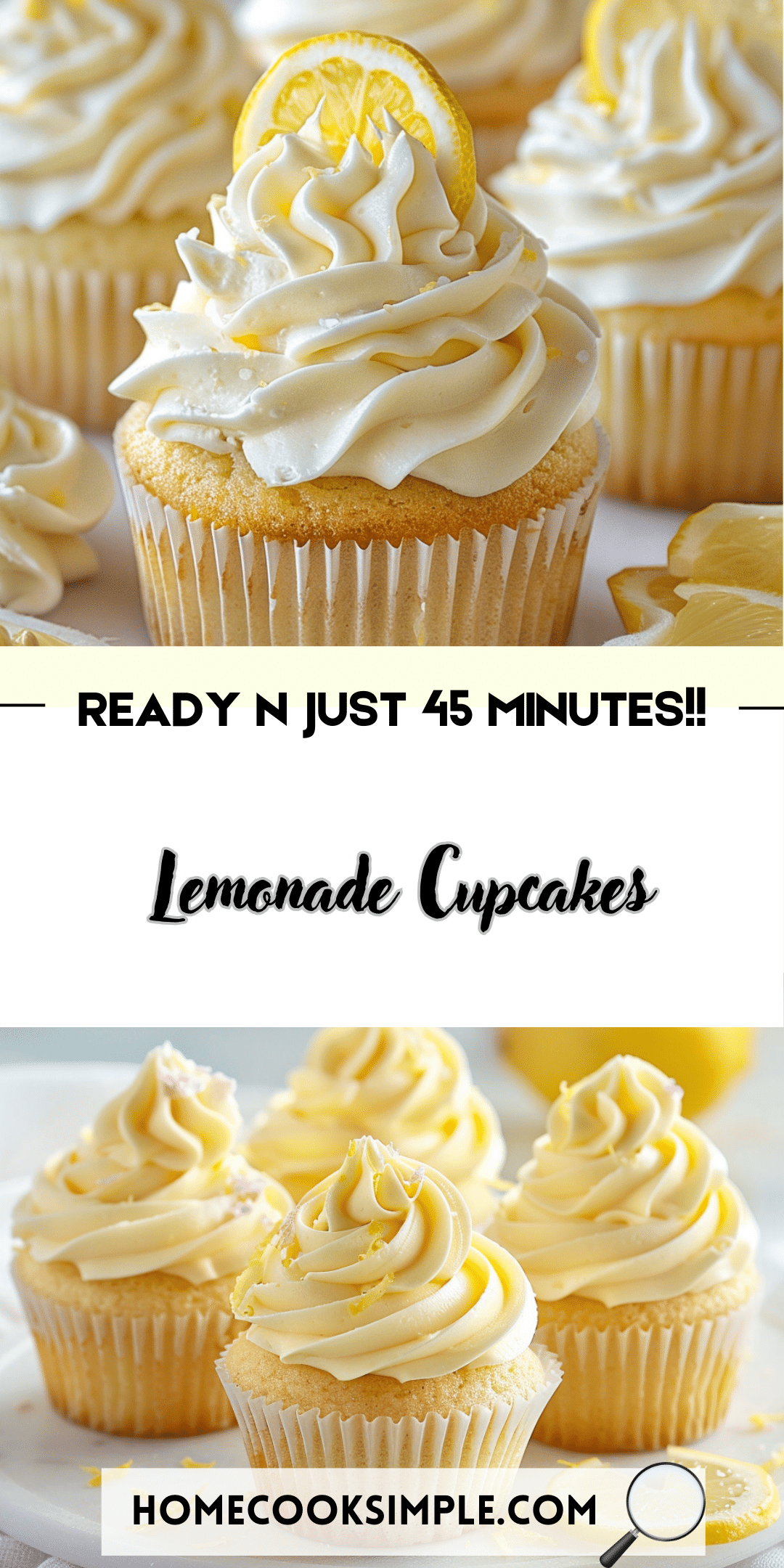 Lemonade Cupcakes - Home Cook Simple