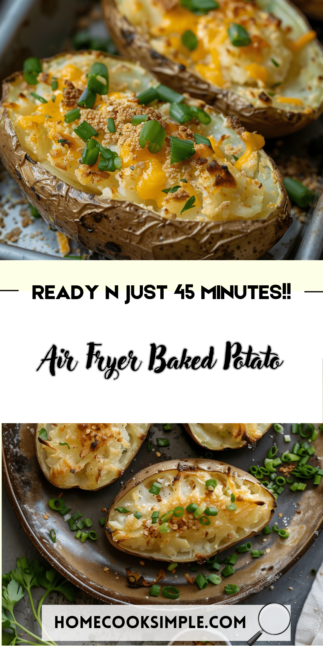 Air Fryer Baked Potato - Home Cook Simple