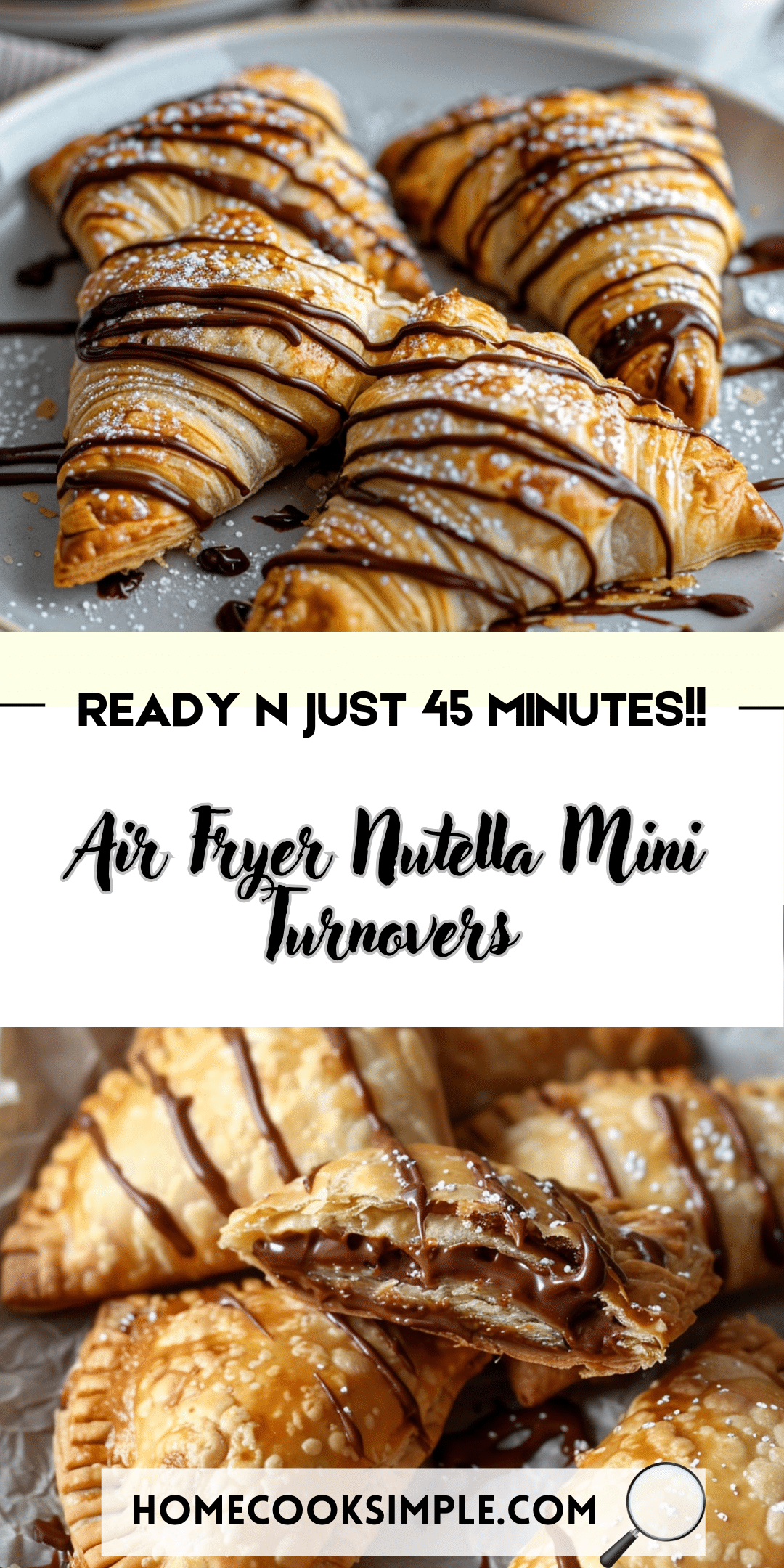 Air Fryer Nutella Mini Turnovers - Home Cook Simple
