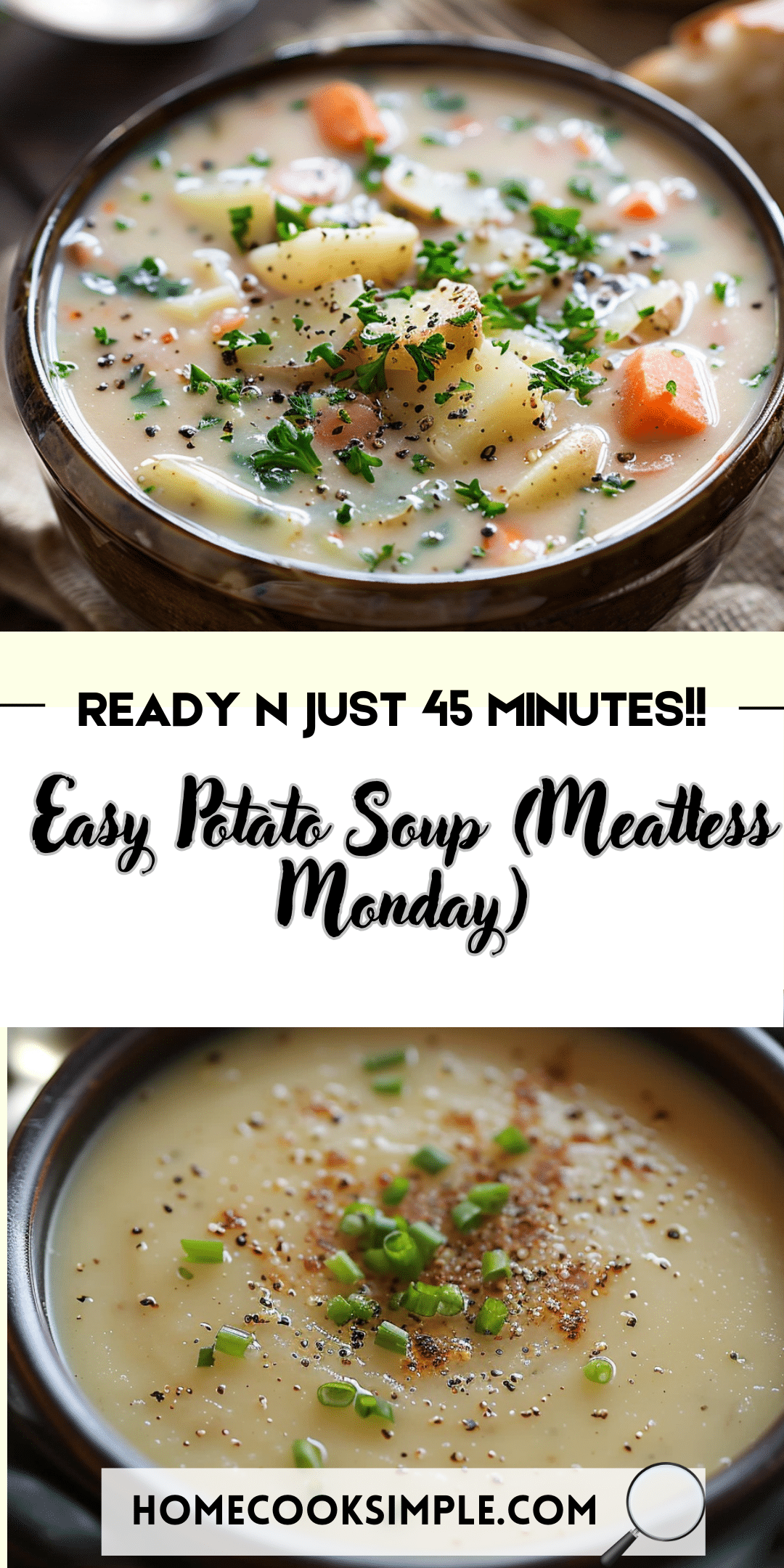 Easy Potato Soup (Meatless Monday) - Home Cook Simple