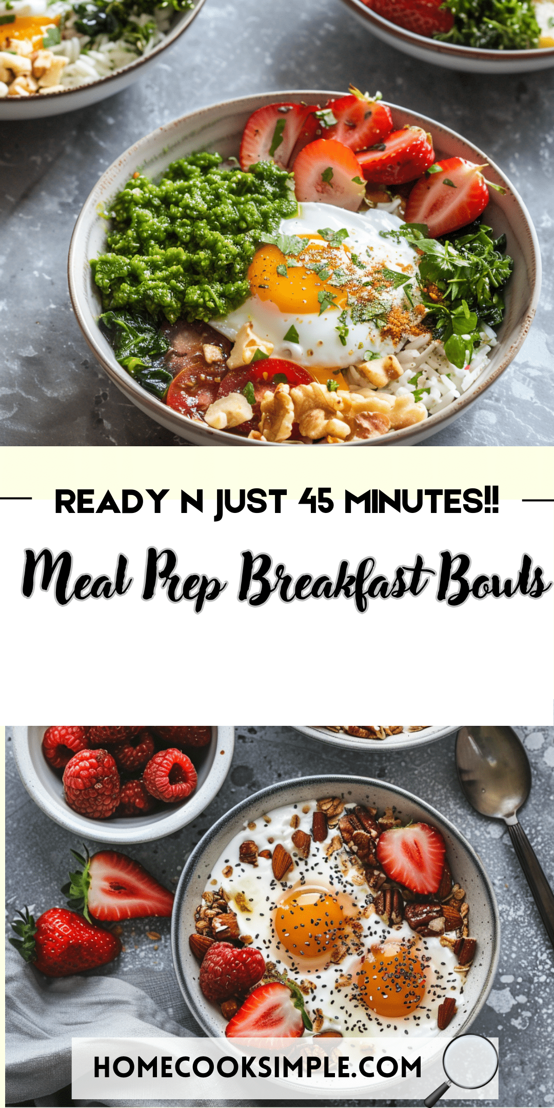 Meal Prep Breakfast Bowls - Home Cook Simple