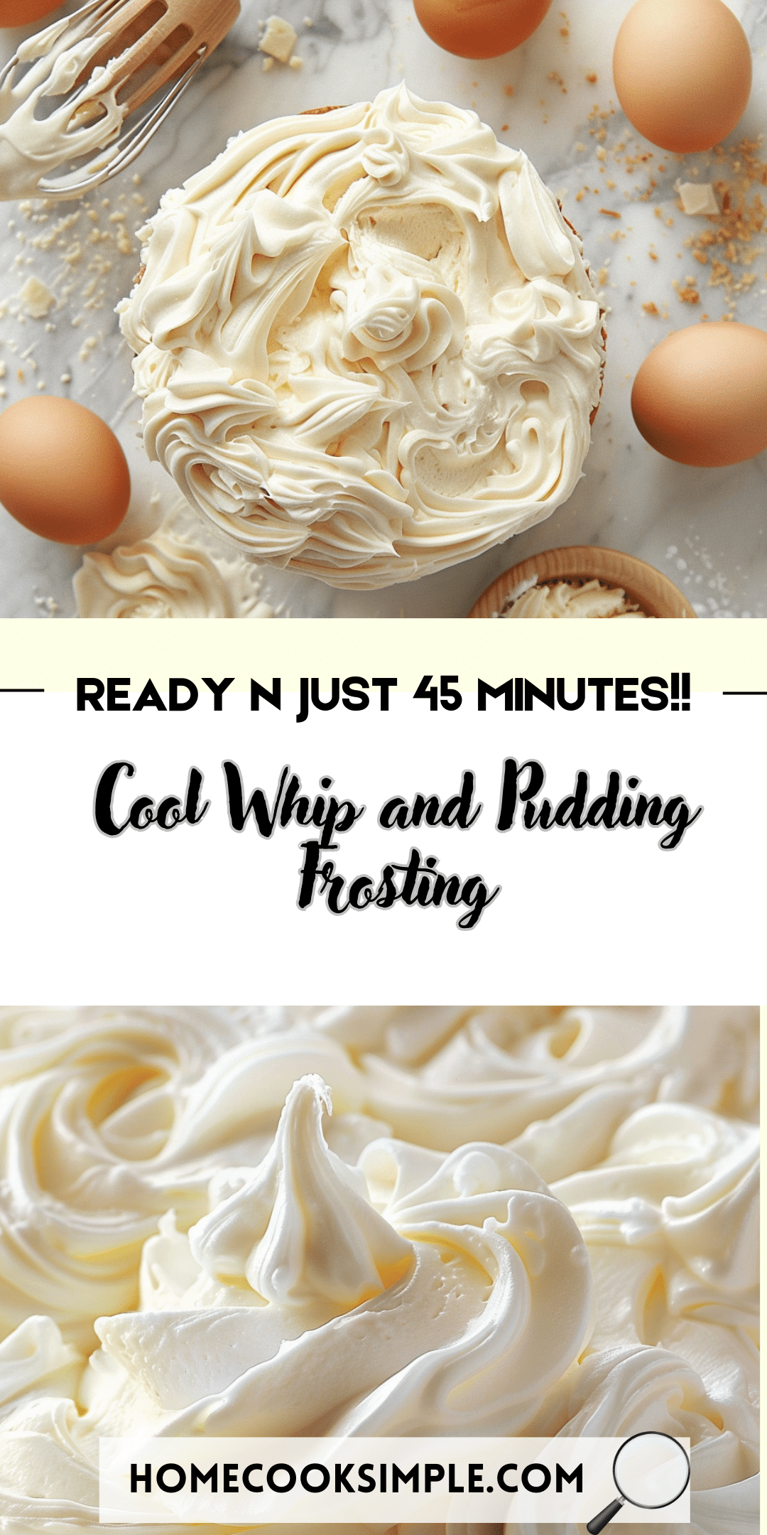 Best Cool Whip and Pudding Frosting - Home Cook Simple
