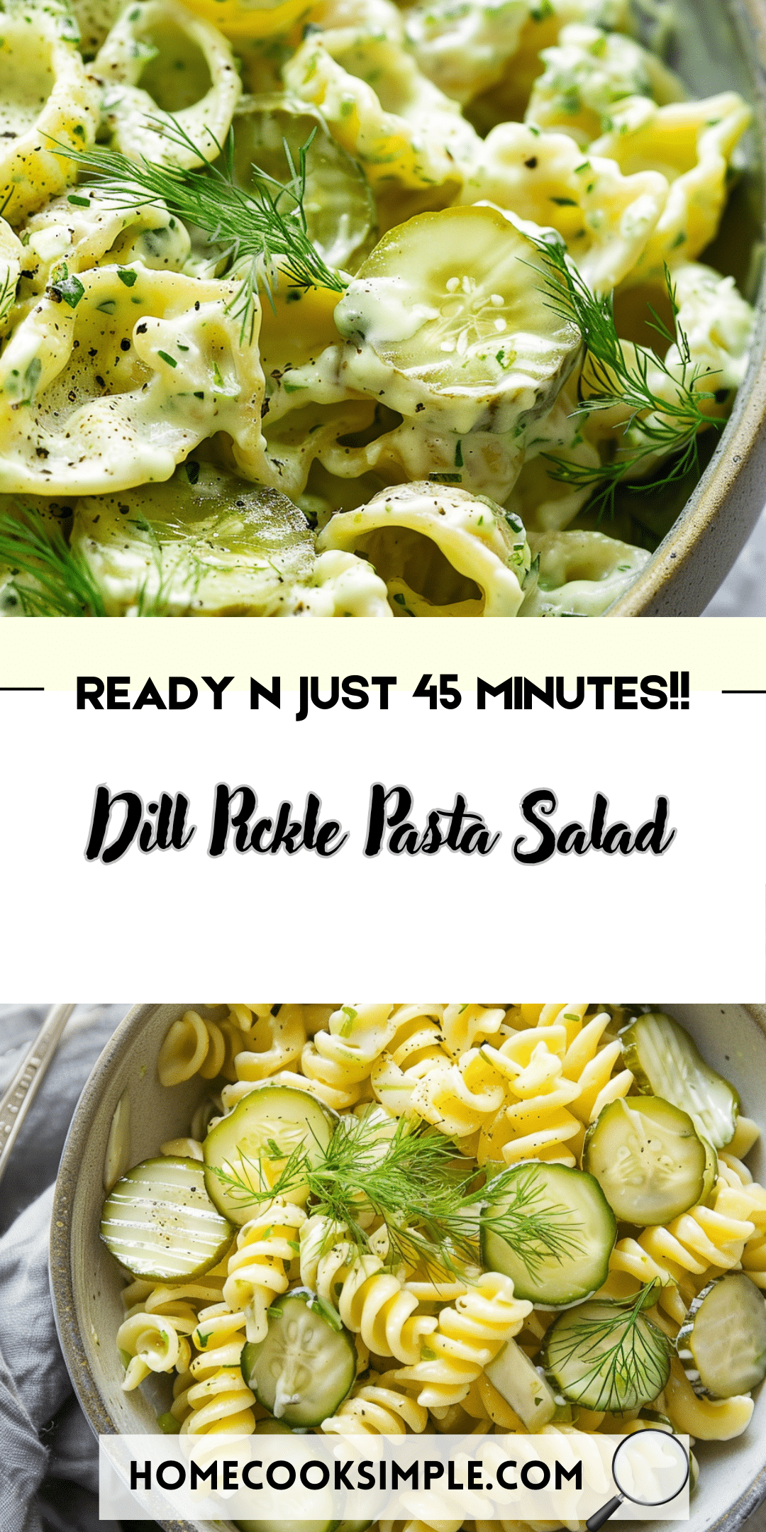 Eazy Dill Pickle Pasta Salad - Home Cook Simple