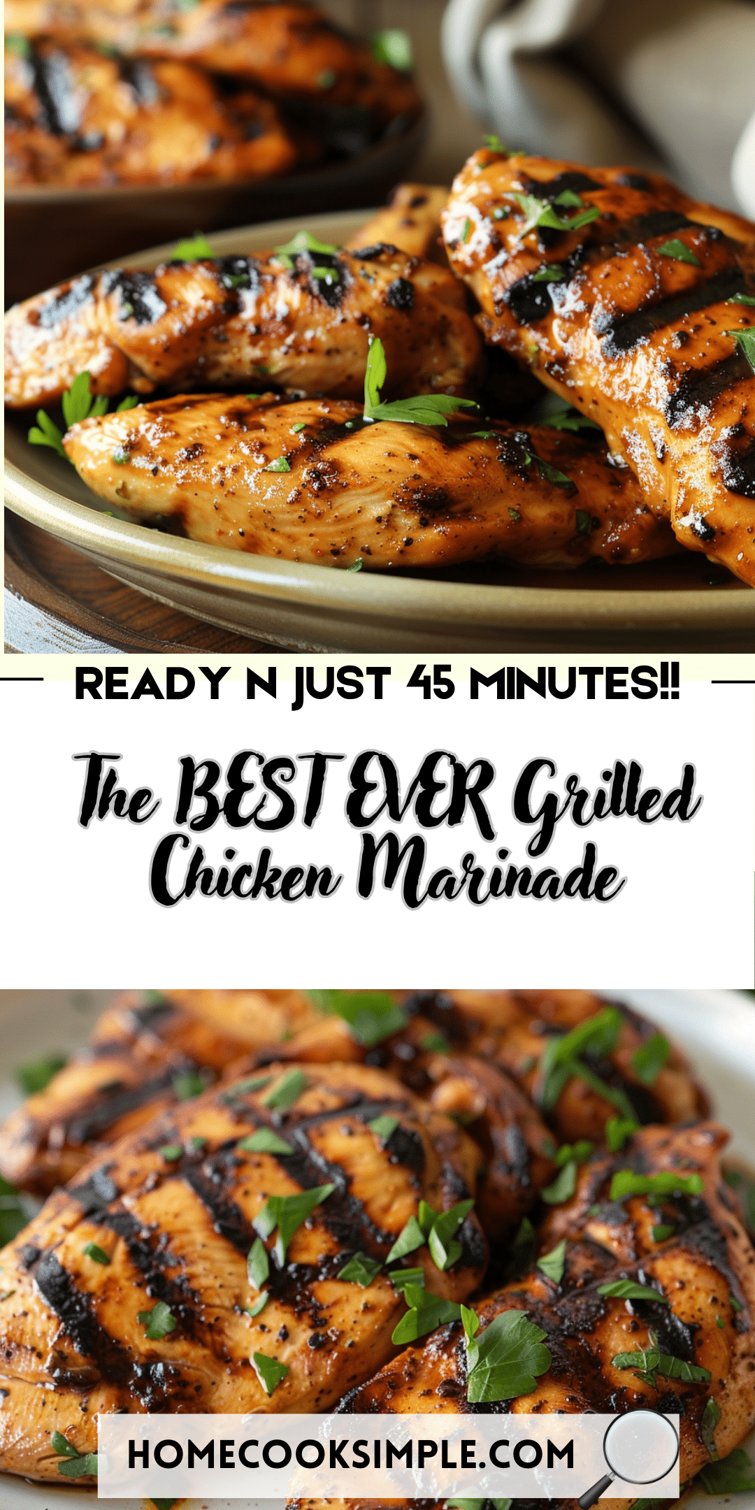 The BEST EVER Grilled Chicken Marinade - Home Cook Simple