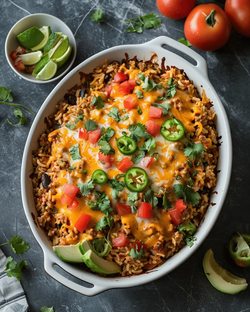 Taco Rice Casserole - Home Cook Simple