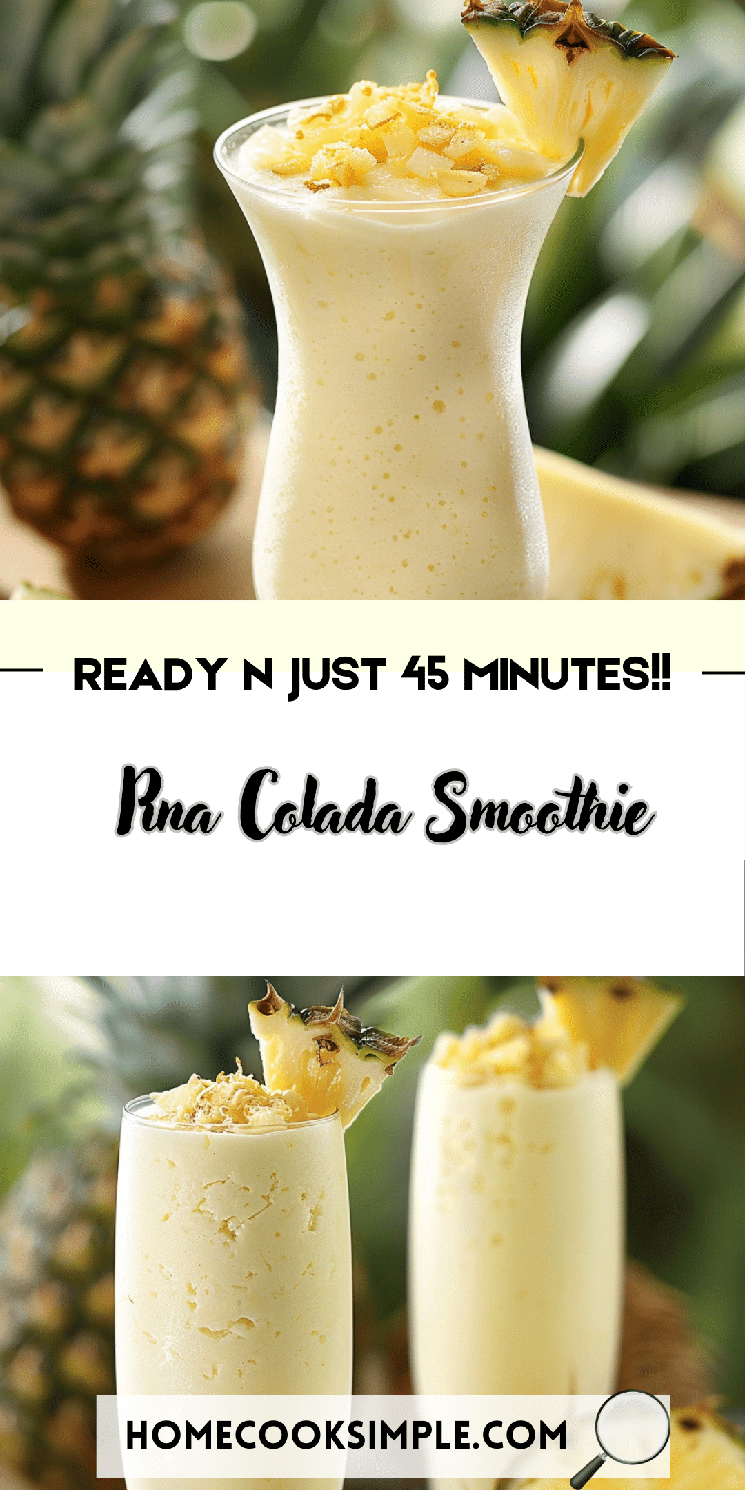 Pina Colada Smoothie - Home Cook Simple