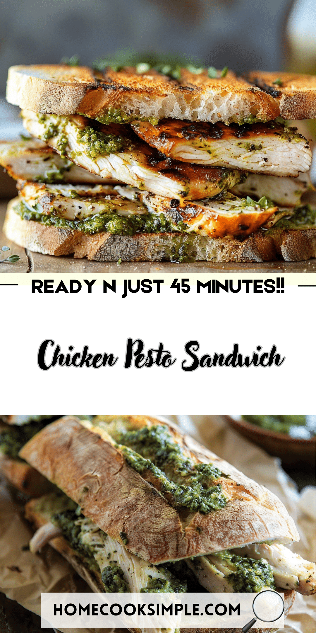 Chicken Pesto Sandwich Recipe - Home Cook Simple