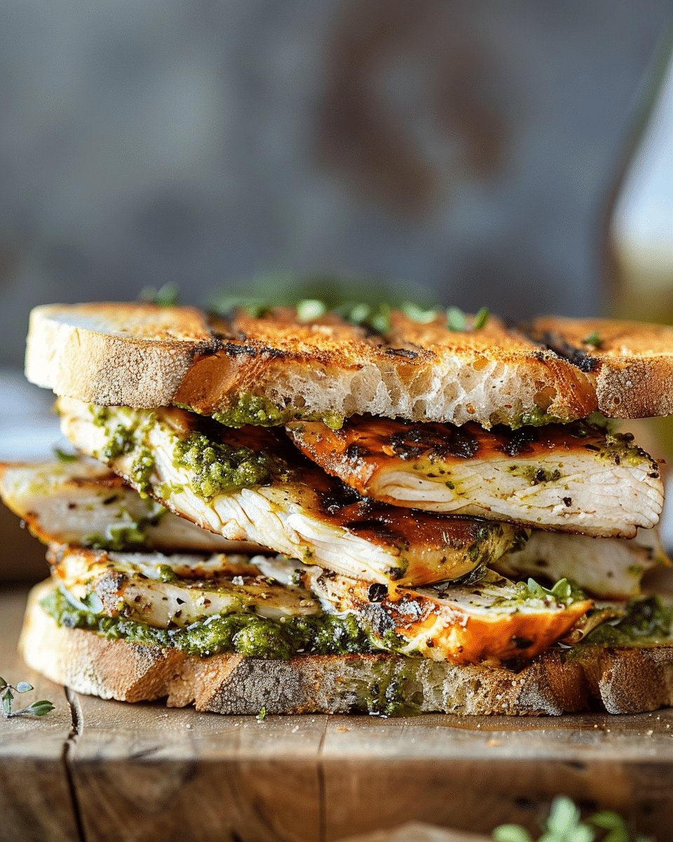 Chicken Pesto Sandwich Recipe - Home Cook Simple