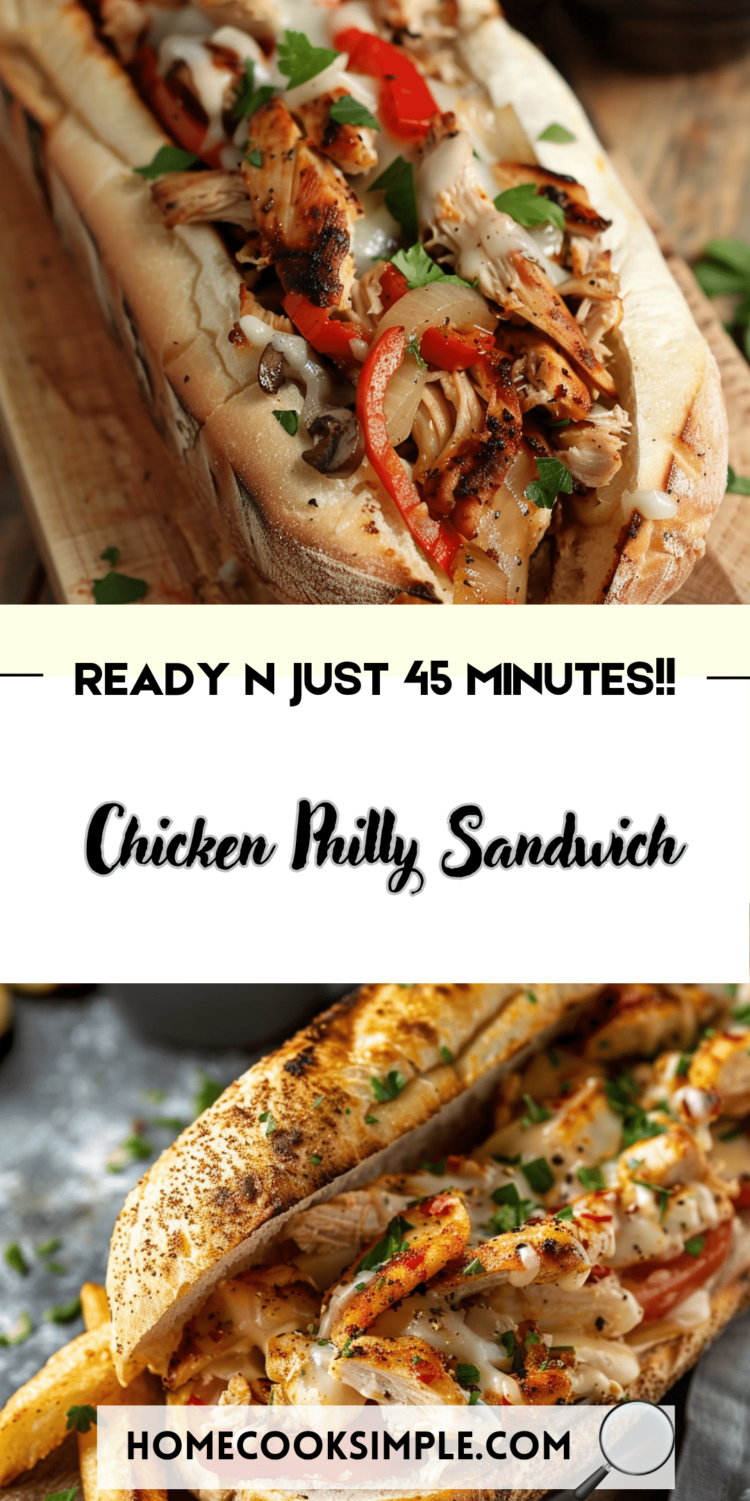 Chicken Philly Sandwich - Home Cook Simple