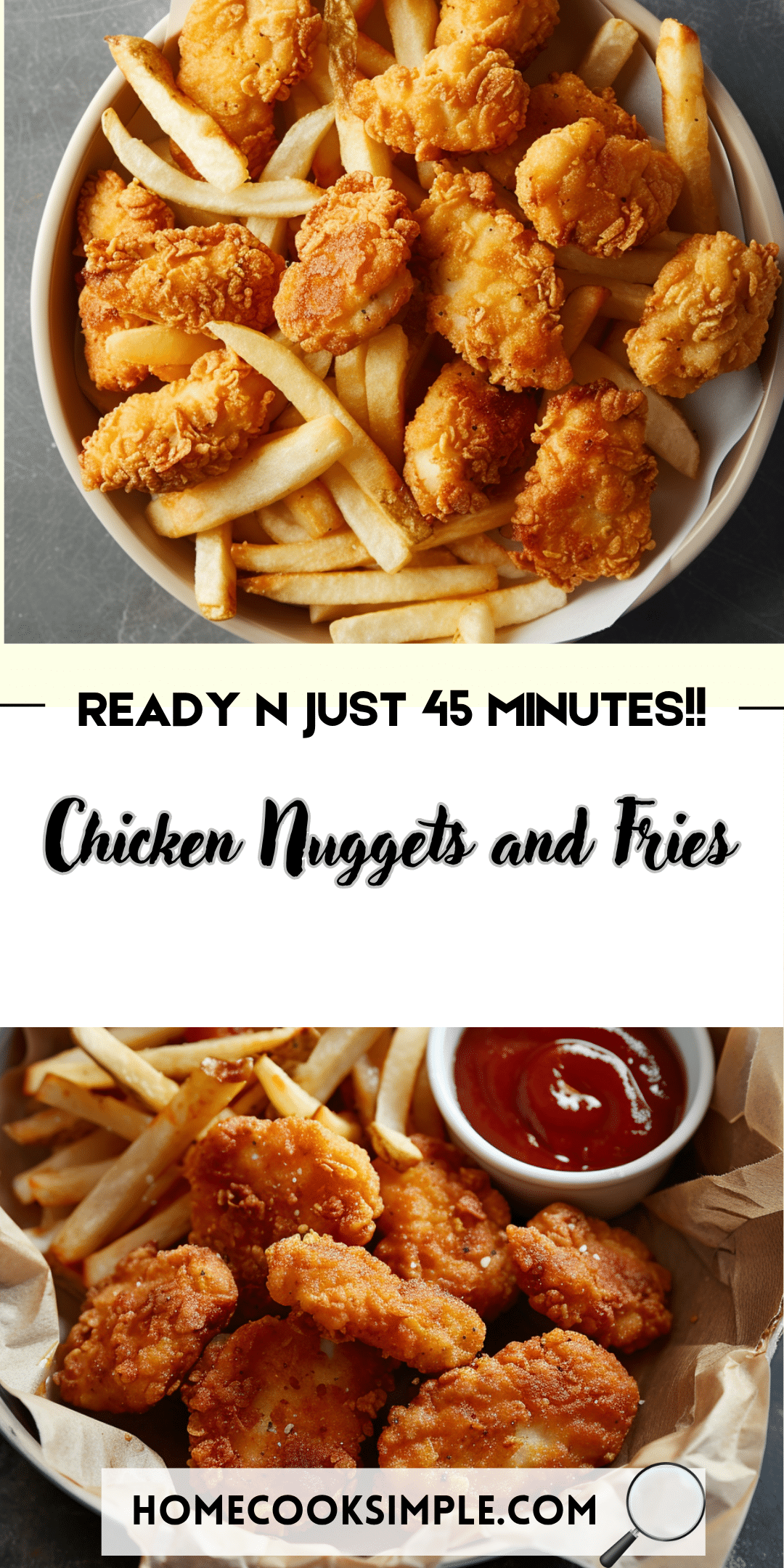 Chicken Nuggets and Fries - Home Cook Simple