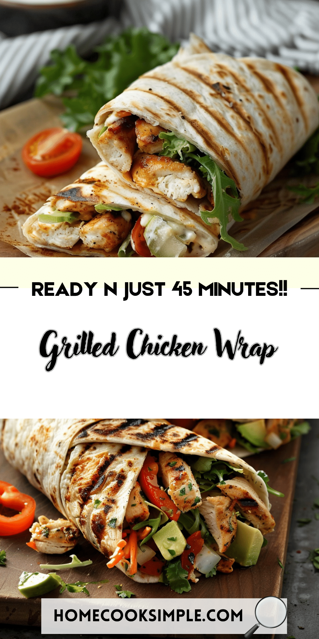 Grilled Chicken Wrap - Home Cook Simple