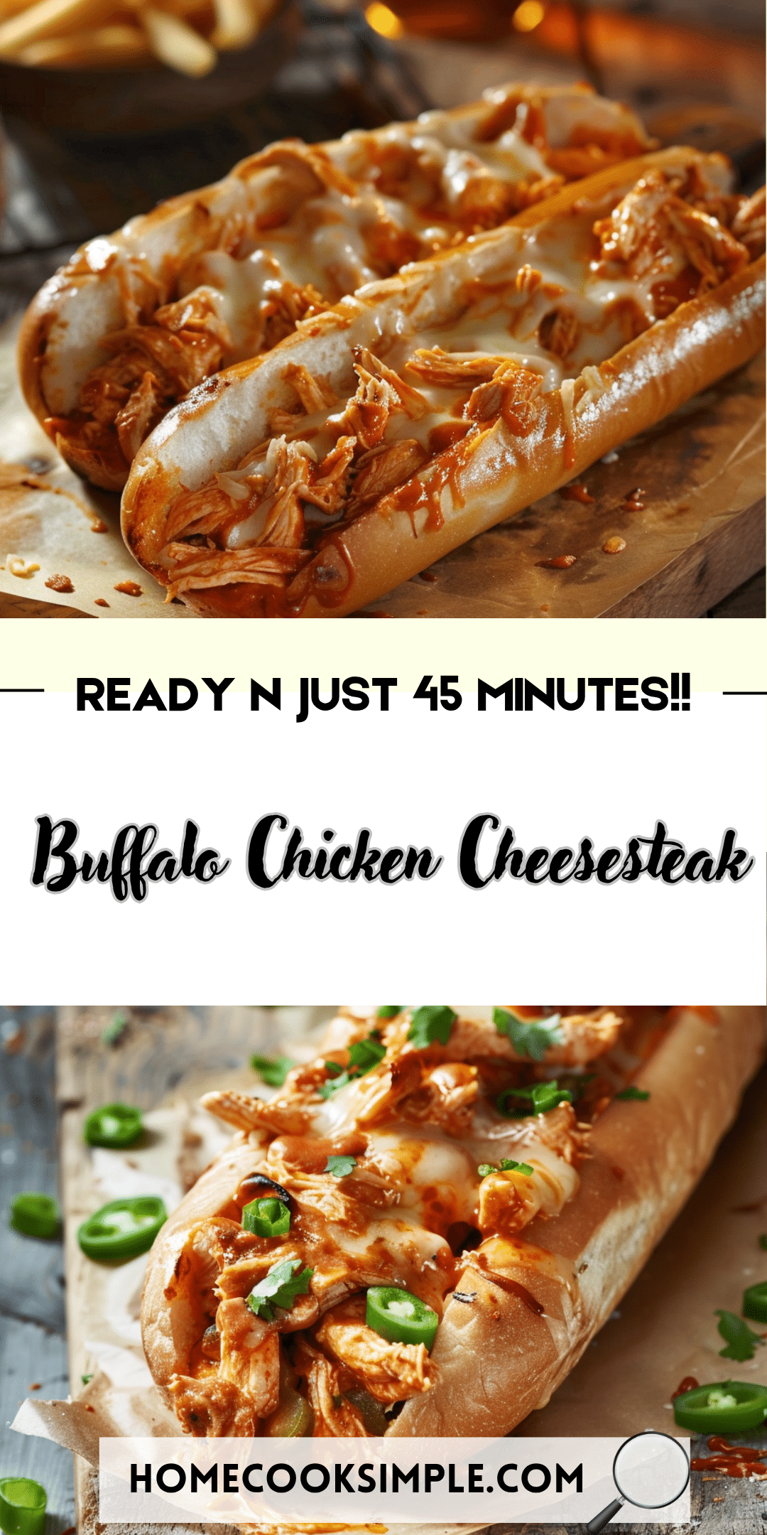 Buffalo Chicken Cheesesteak Recipe - Home Cook Simple